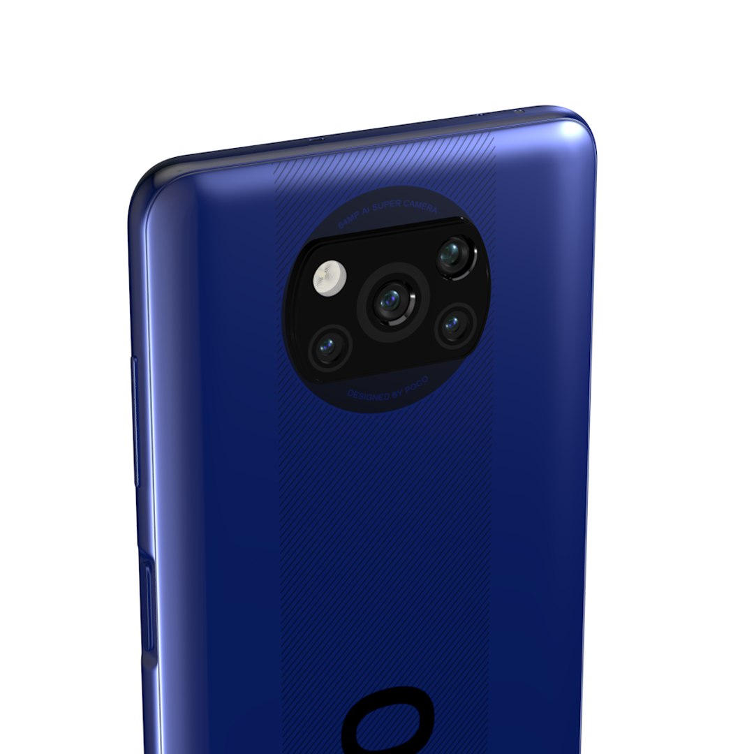 3D Xiaomi Poco X3 Smartphone - TurboSquid 1648384