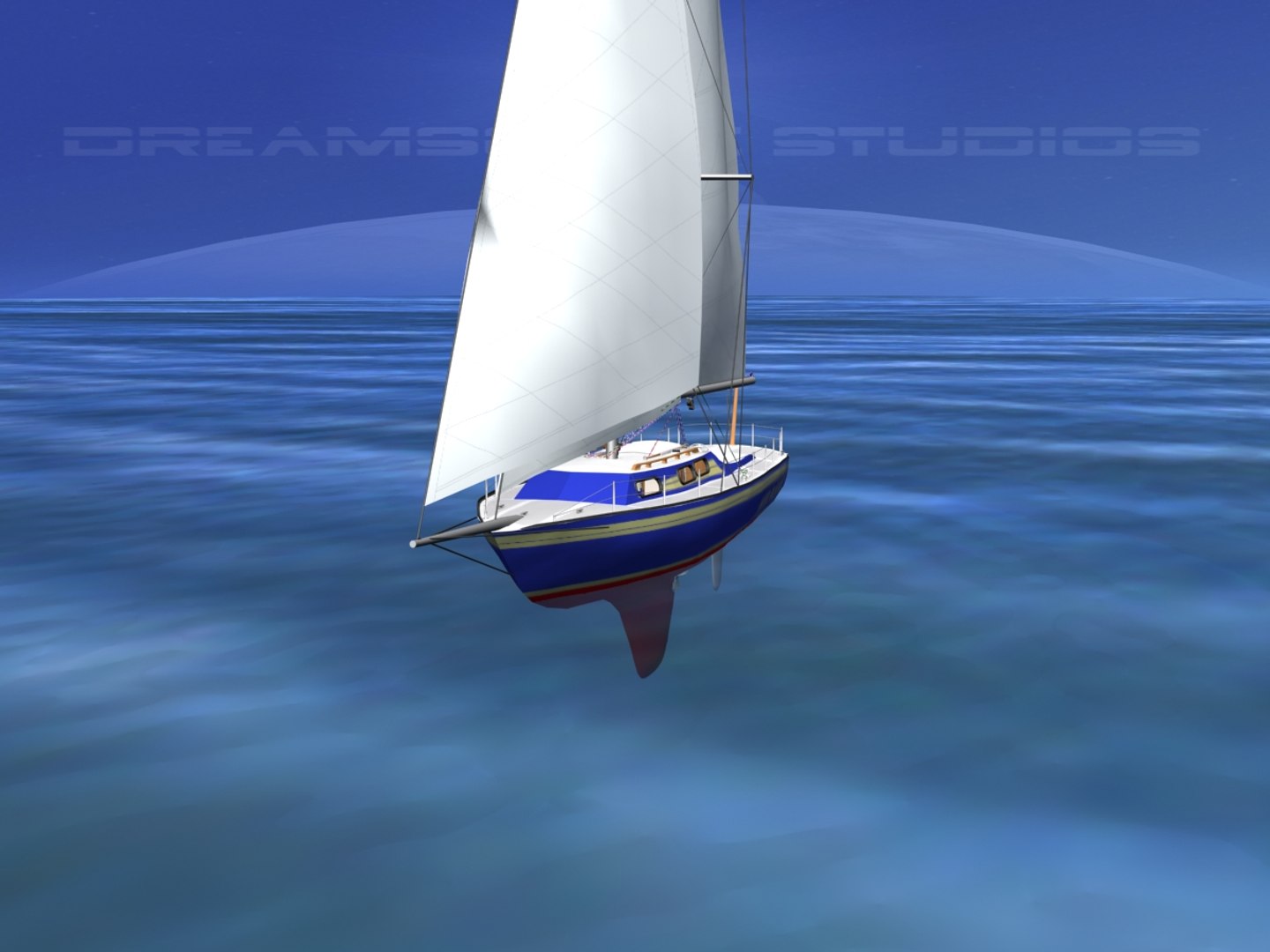 Cutter rigged sailing sailboats 3D model - TurboSquid 1306369