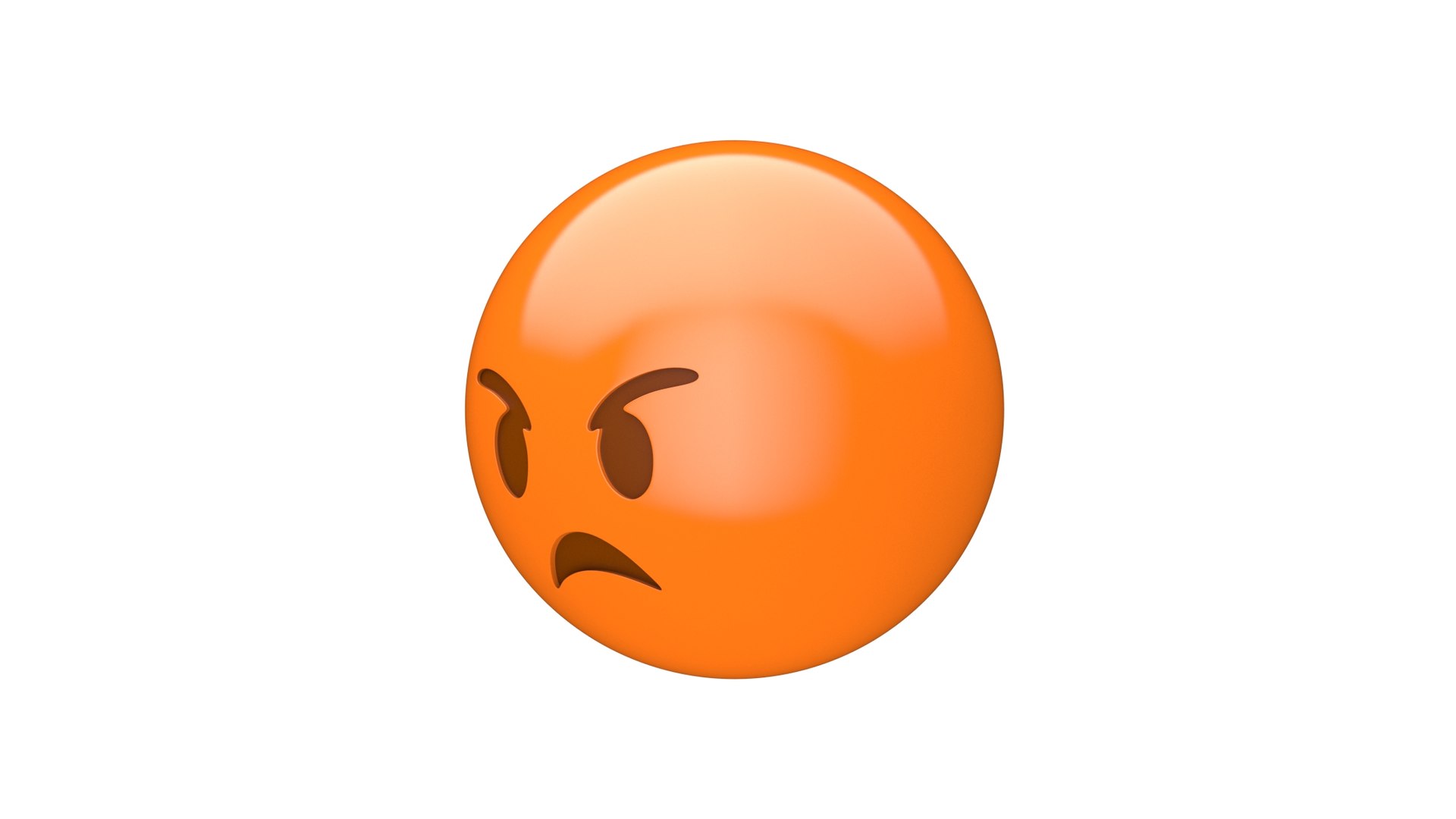 3D Apple Pouting Face - TurboSquid 1872139