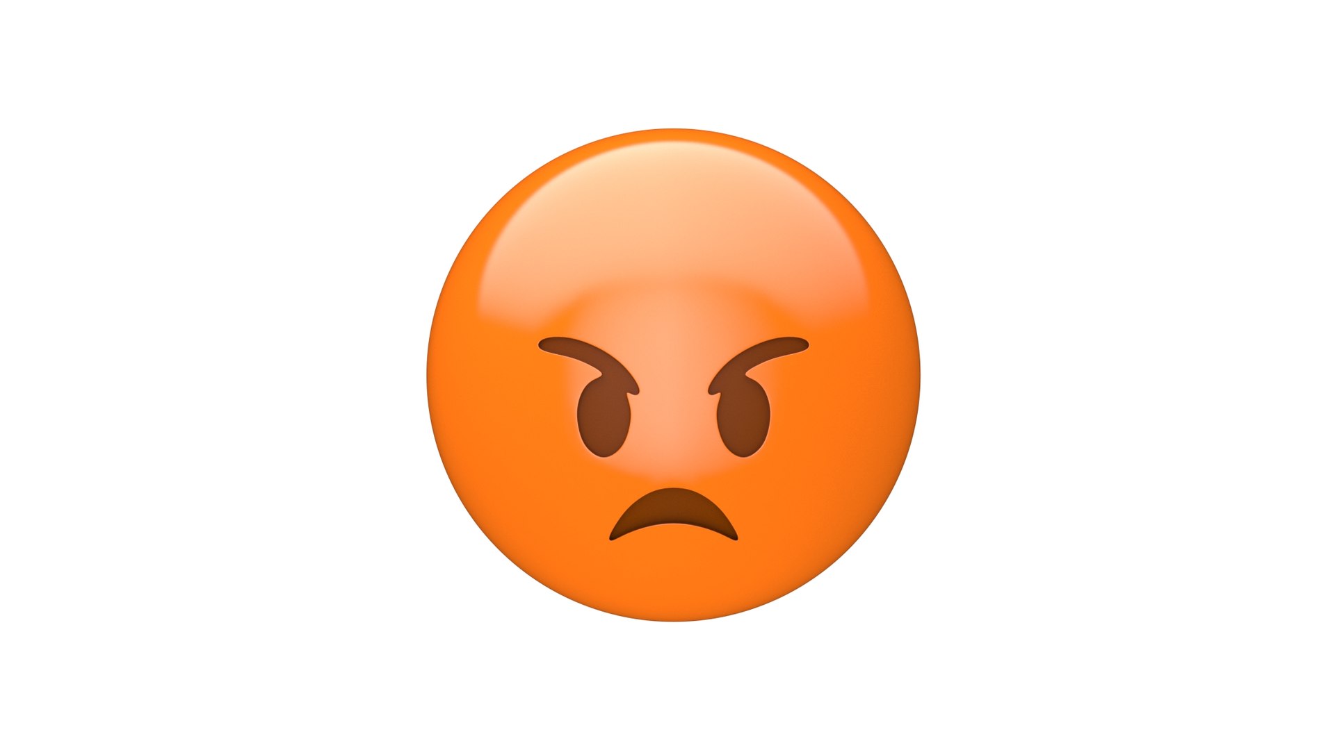 3D Apple Pouting Face - TurboSquid 1872139