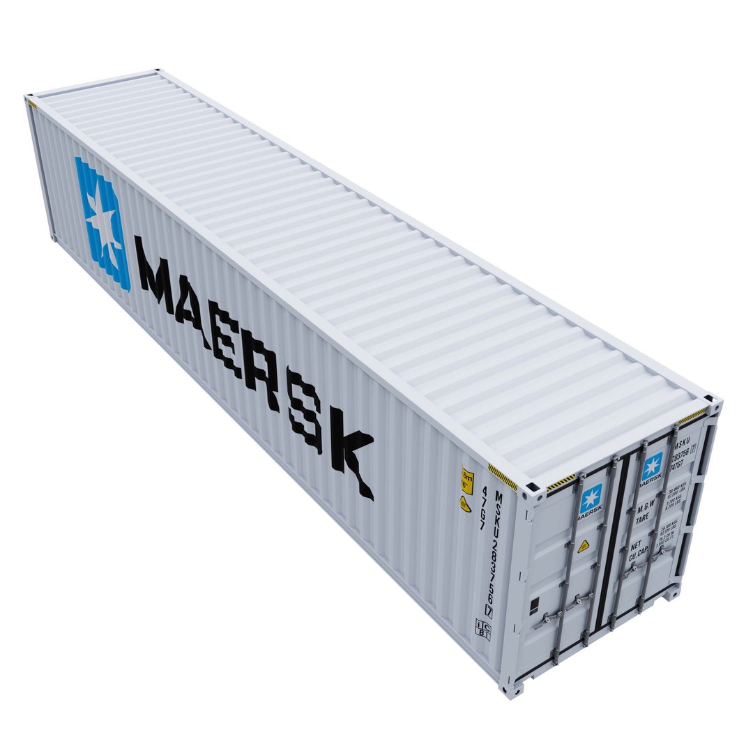 3D Container 40FT Maersk Model - TurboSquid 2070070