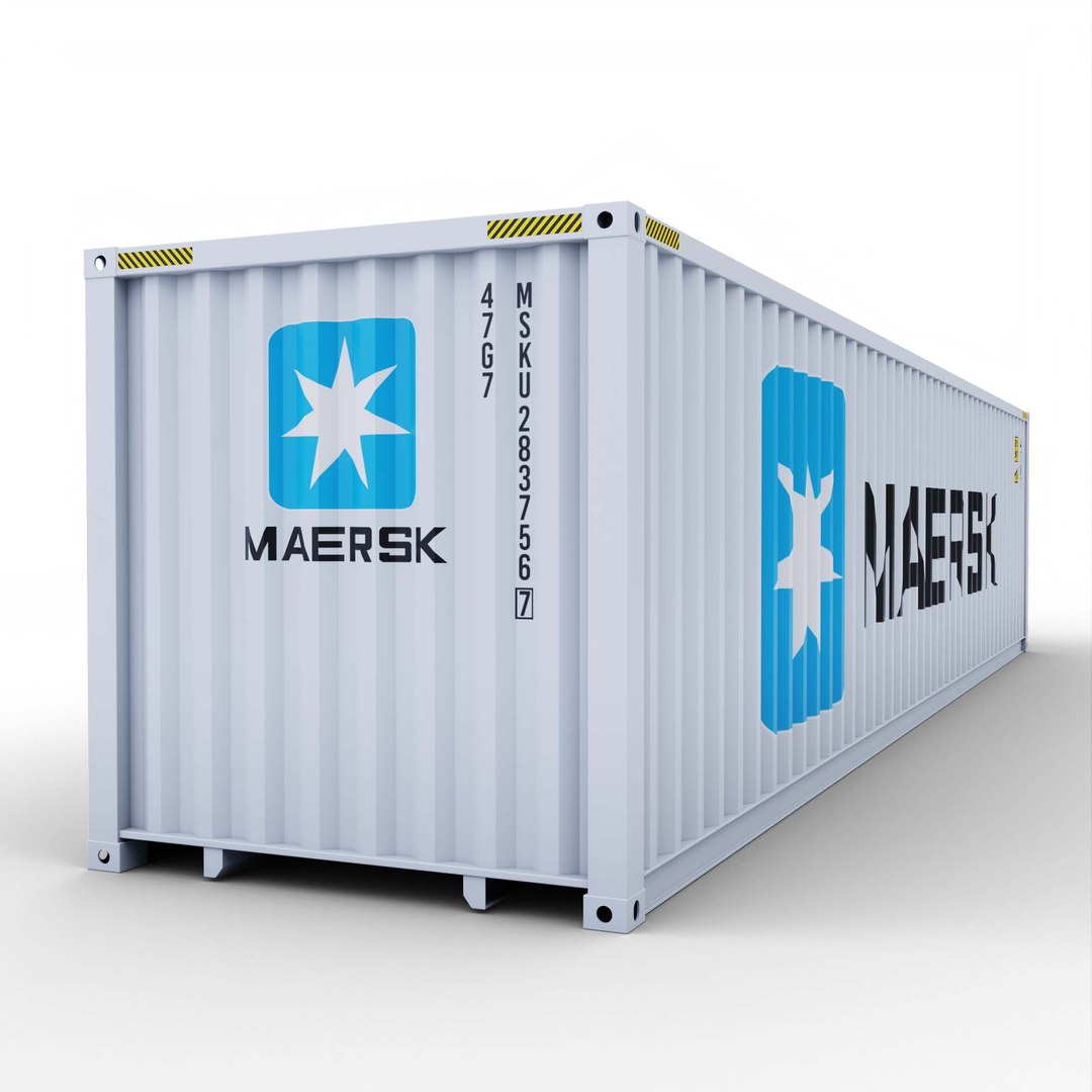 3D Container 40FT Maersk Model - TurboSquid 2070070