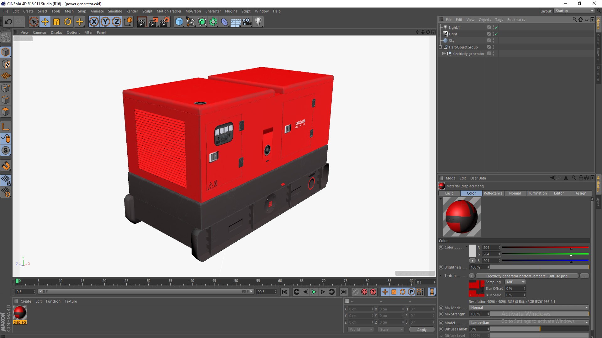 3D Power Generator Model - TurboSquid 1468136