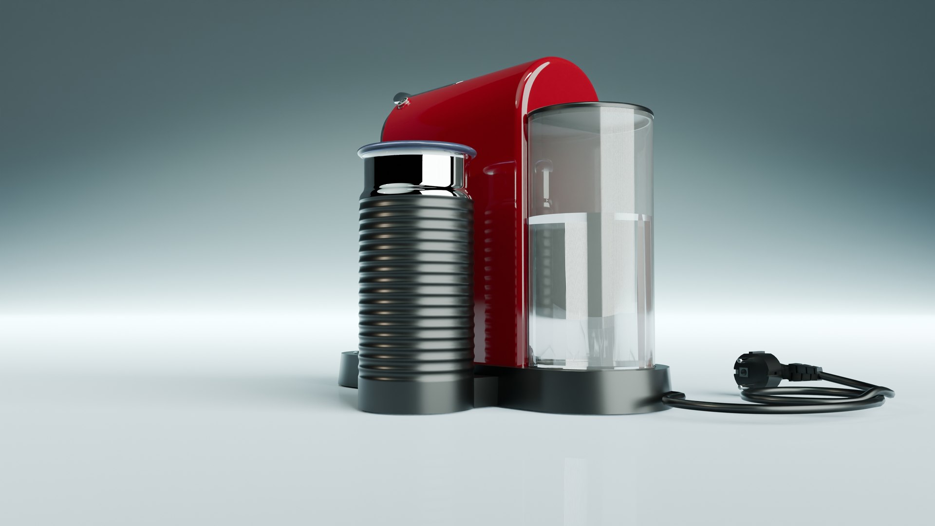 3D Nespresso CitiZ Coffee Machine With Aeroccino - TurboSquid 2287896