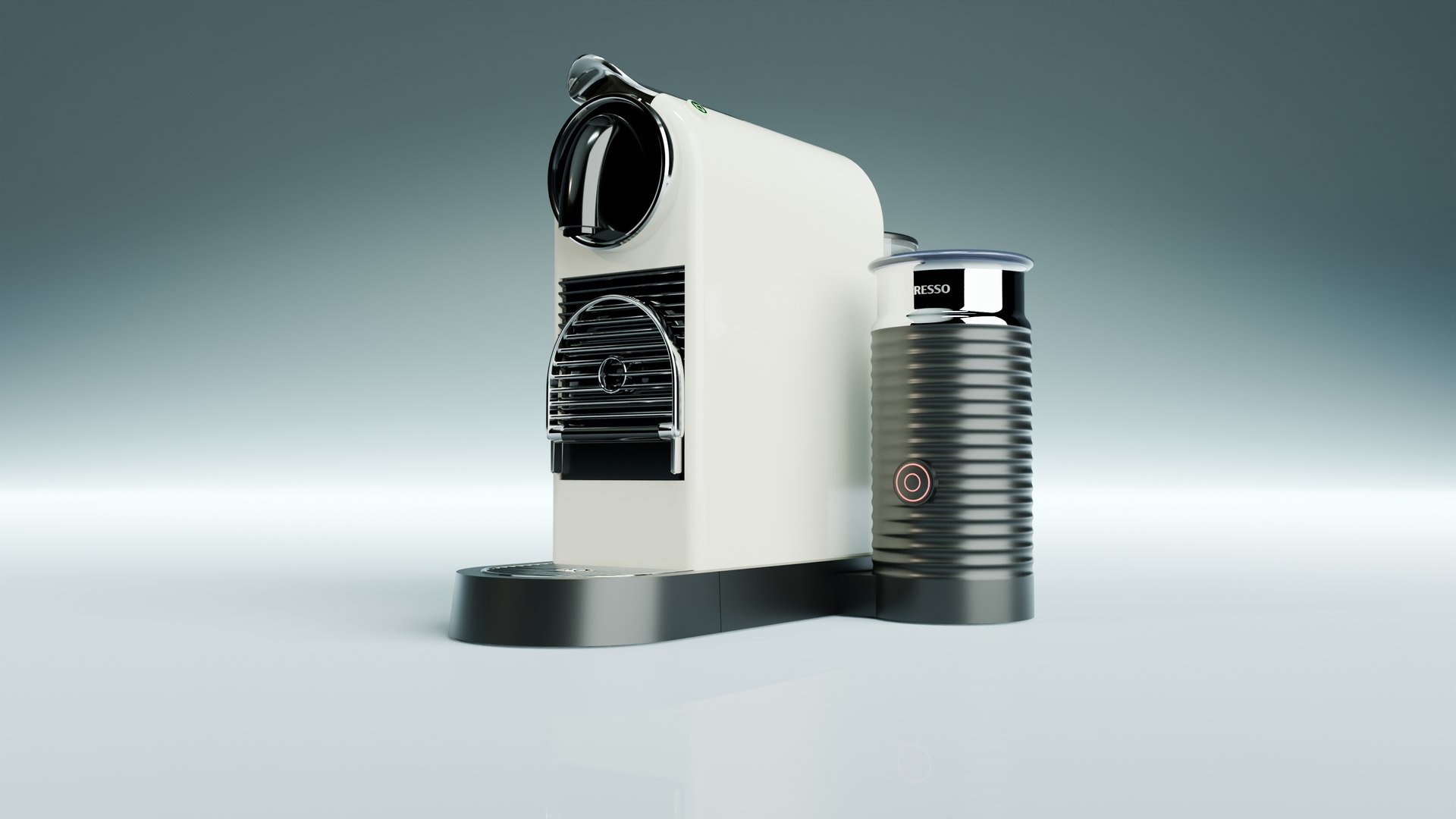 3D Nespresso CitiZ Coffee Machine With Aeroccino - TurboSquid 2287896