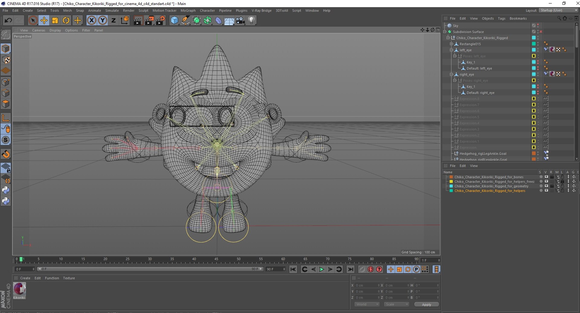 Chiko Character Kikoriki Rigged For Cinema 4D 3D Model - TurboSquid 2211397
