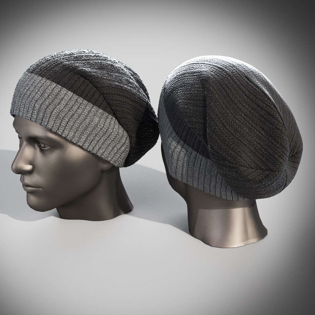 winter hat set 3d 3ds