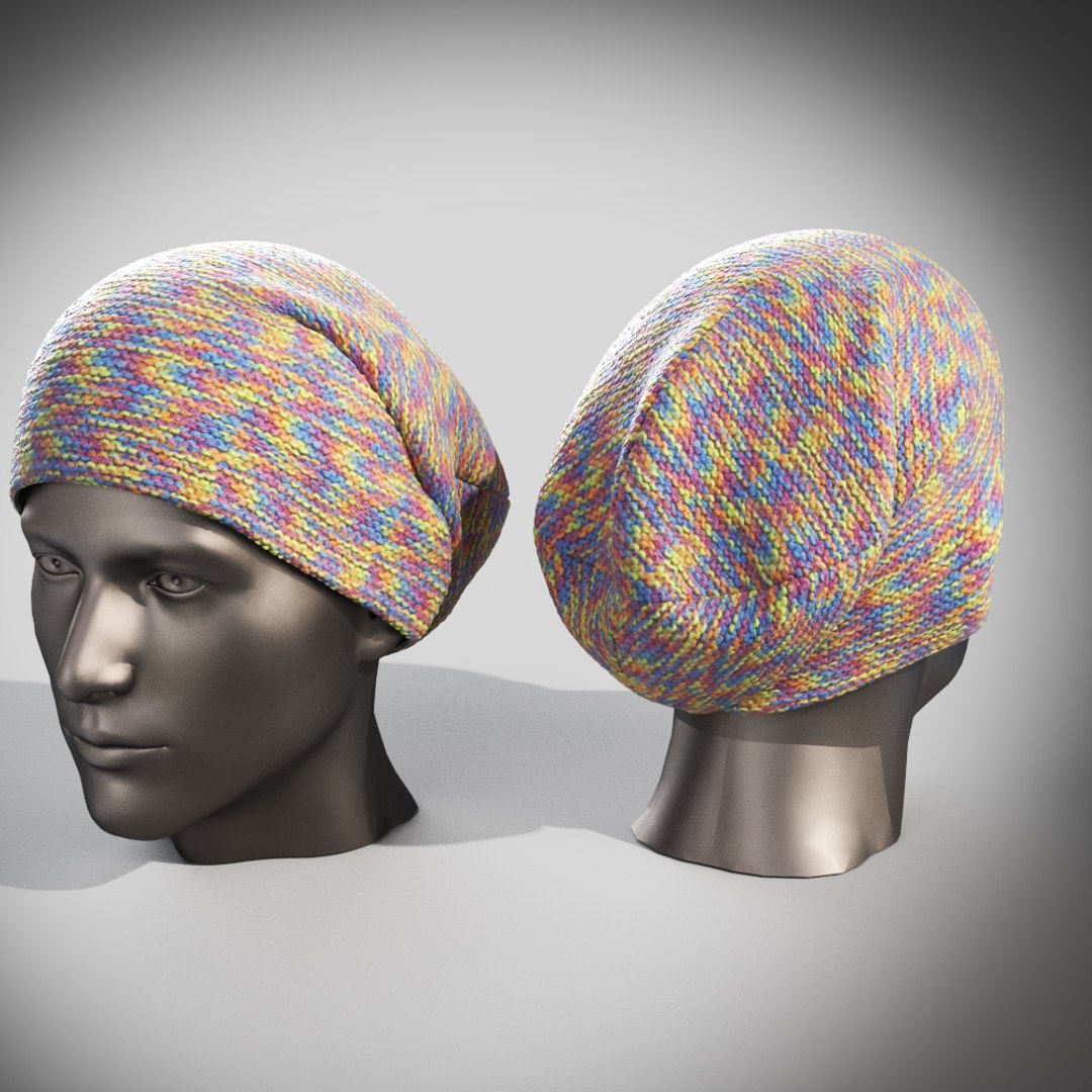 winter hat set 3d 3ds