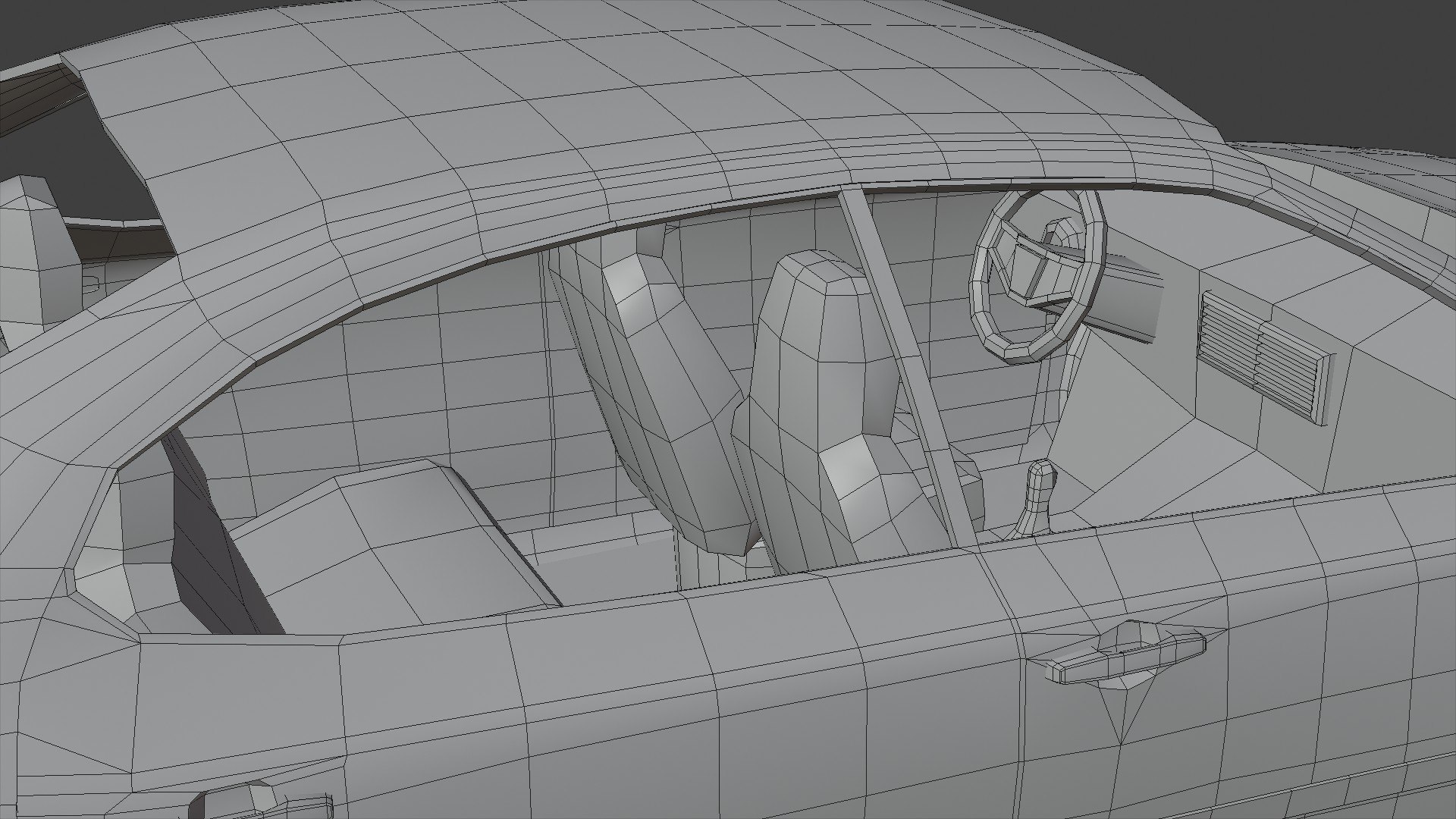 3D generic sedan car interior - TurboSquid 1599211