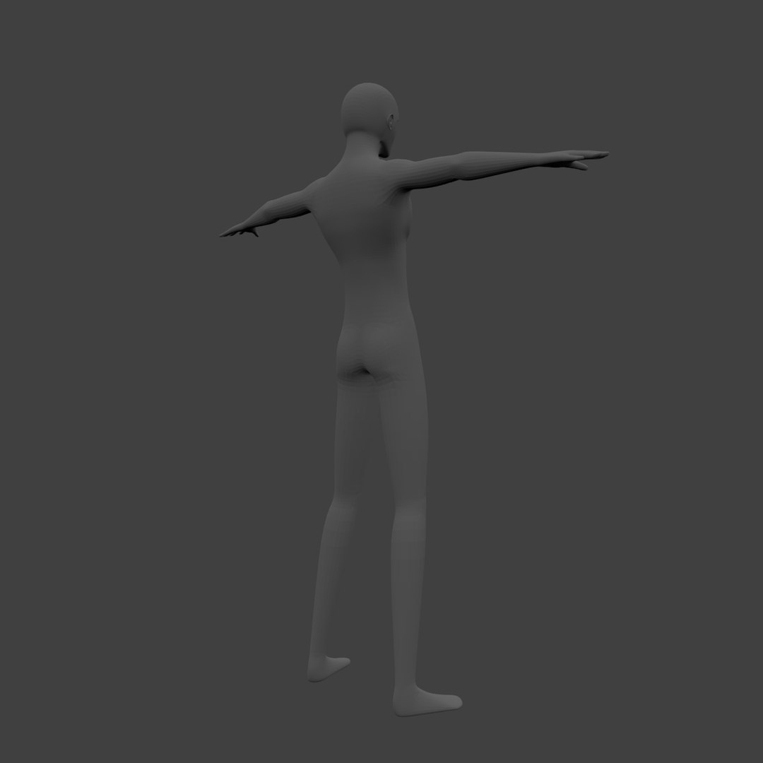 3d Model Base Realistic Male Anime