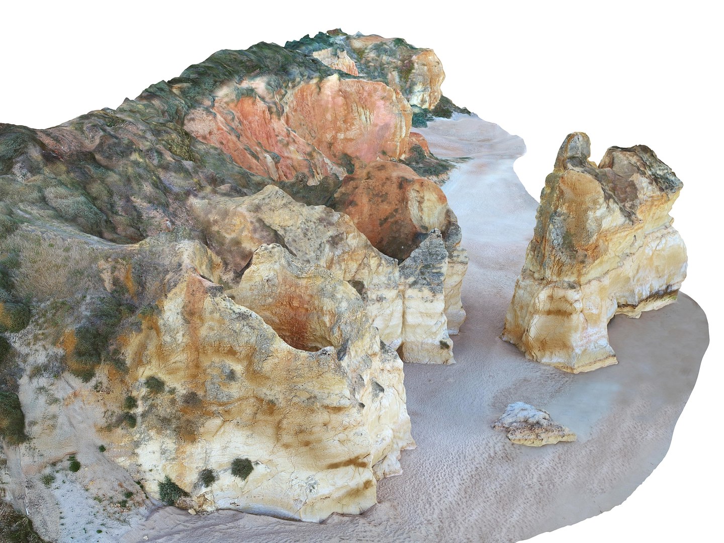 3D Ocean Cliff 16k - TurboSquid 1412661