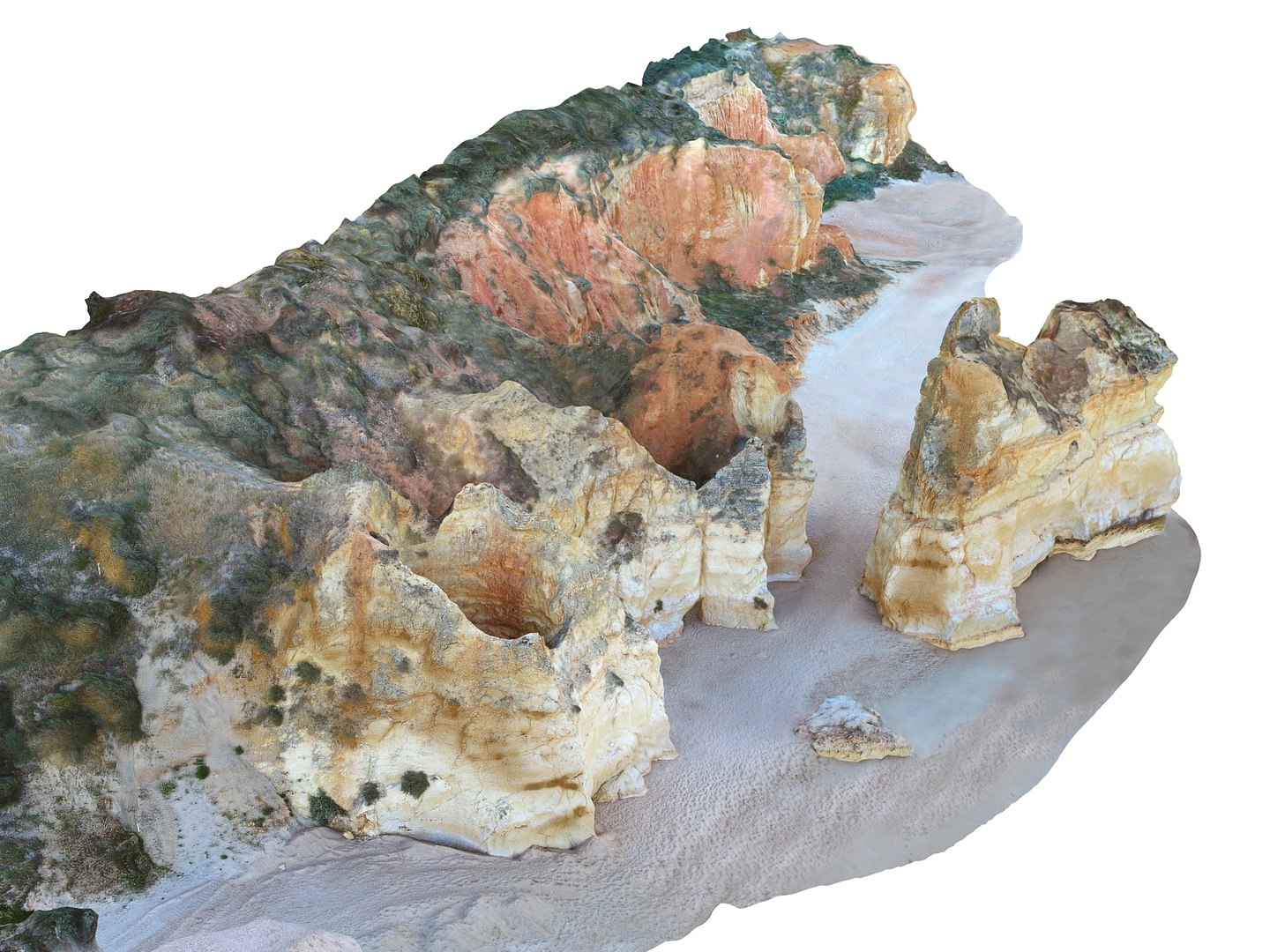 3D Ocean Cliff 16k - TurboSquid 1412661