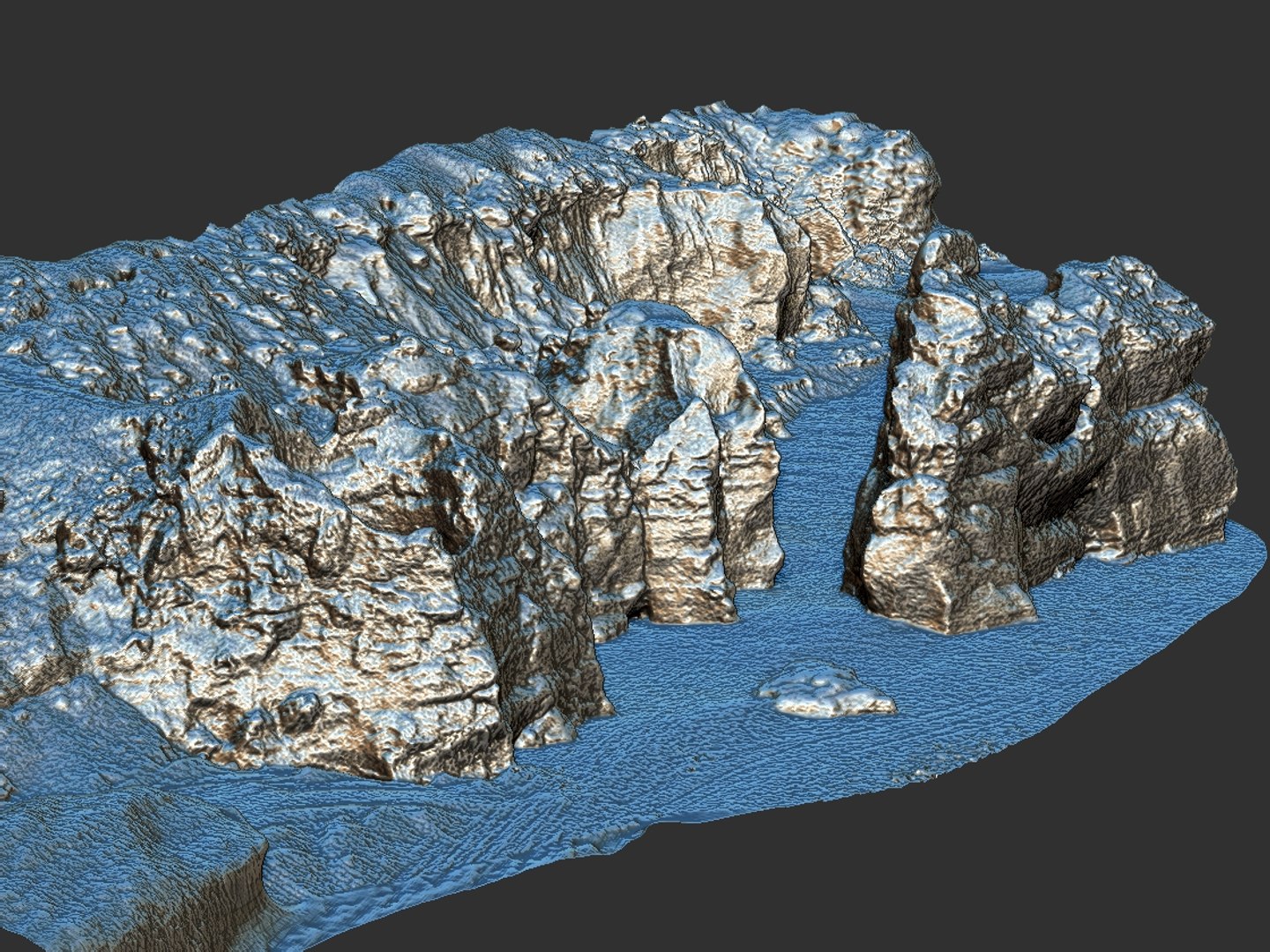 3D Ocean Cliff 16k - TurboSquid 1412661