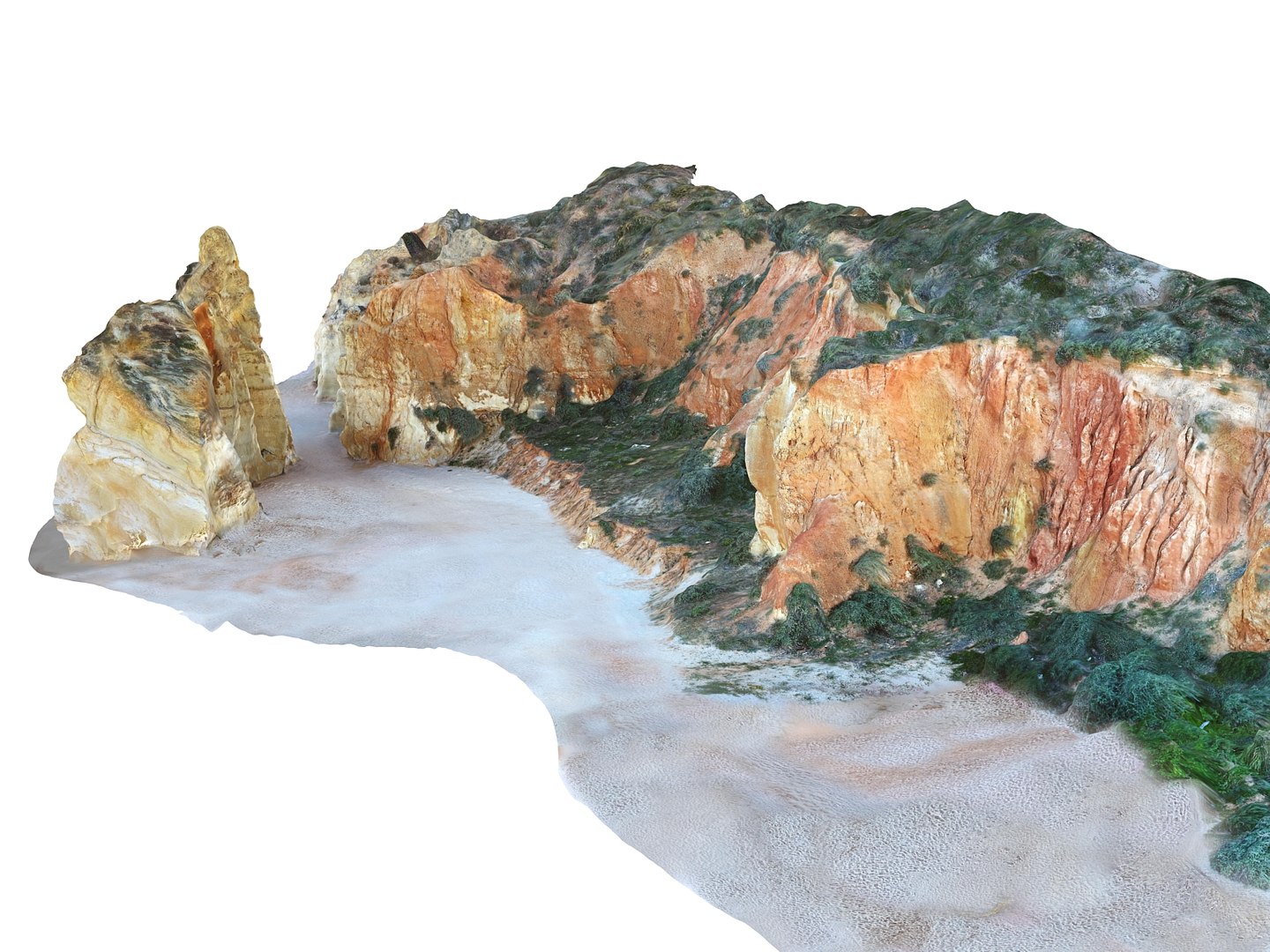 3D Ocean Cliff 16k - TurboSquid 1412661