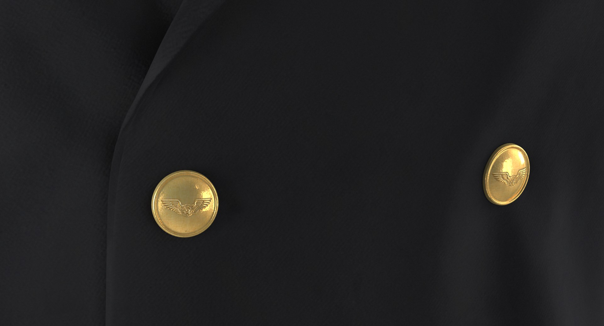 3d airline pilot hair rigged model