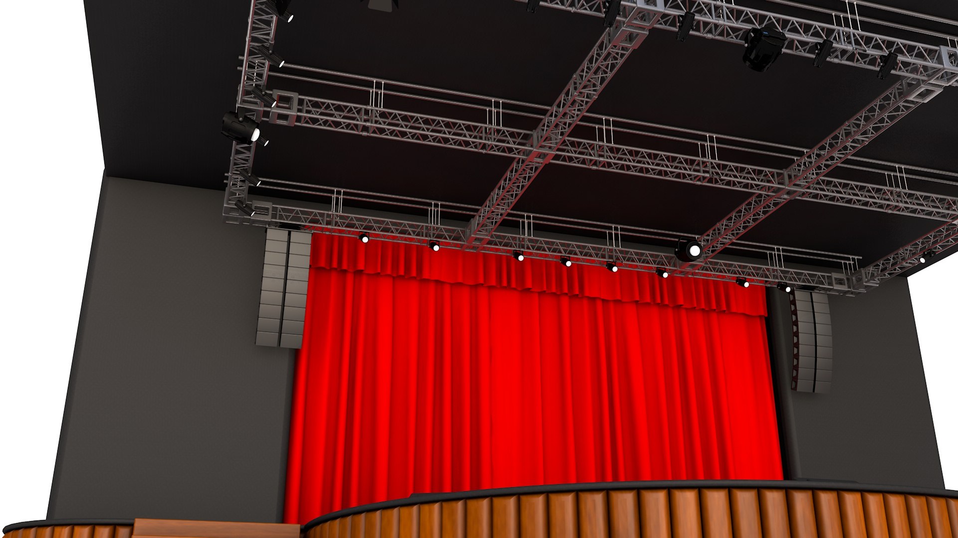 3D Full Theater Stage Model - TurboSquid 1807660