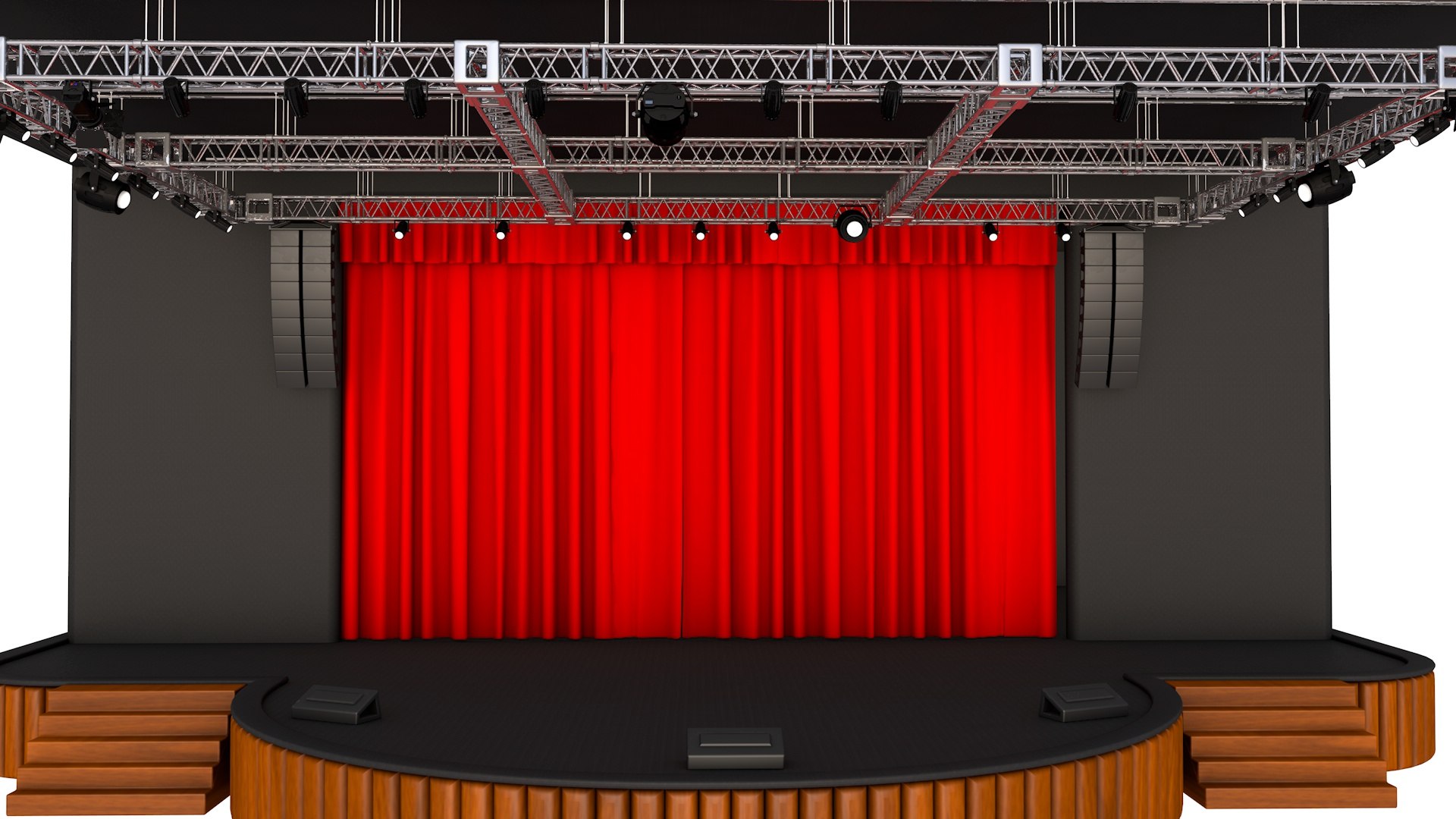 3D Full Theater Stage Model - TurboSquid 1807660