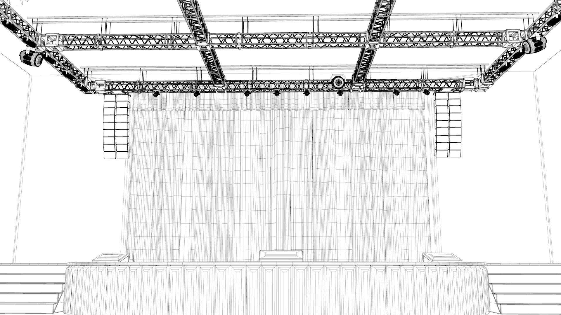 3D Full Theater Stage Model - TurboSquid 1807660