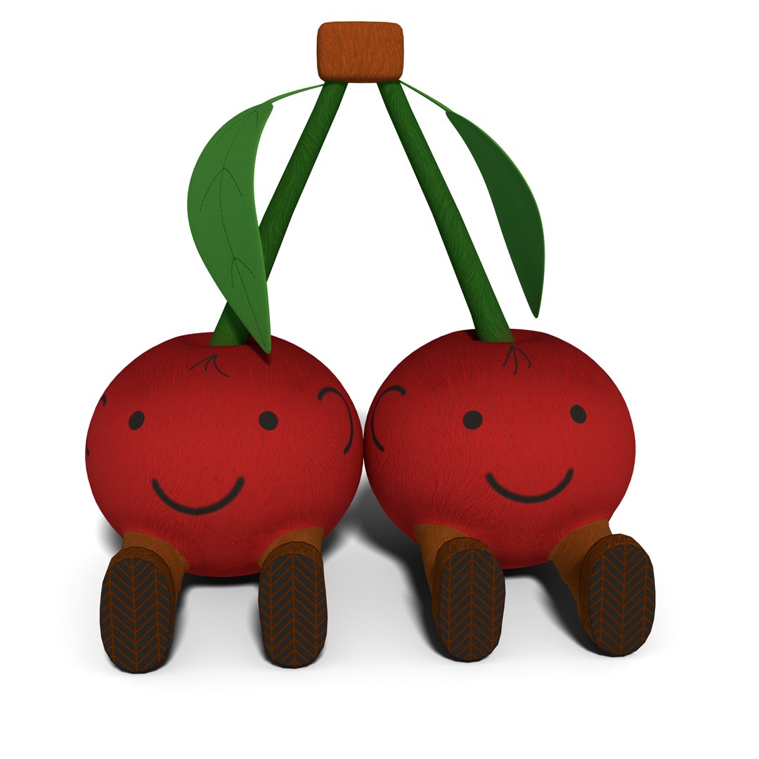 3D Cherry Stuffed Toy - TurboSquid 2095399
