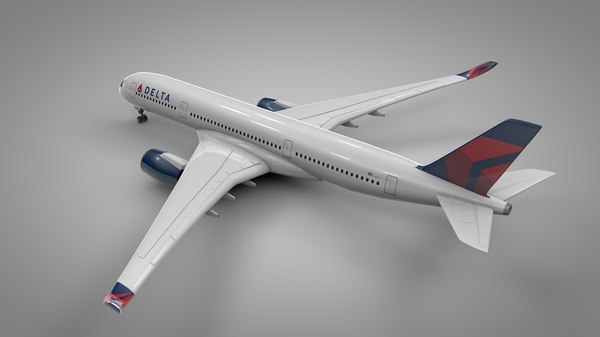 Airbus a350-900 delta airlines model - TurboSquid 1428590