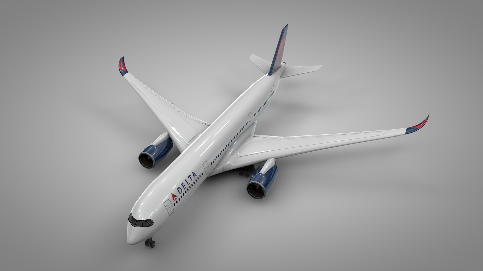 Airbus A350-900 Delta Airlines Model - TurboSquid 1428590