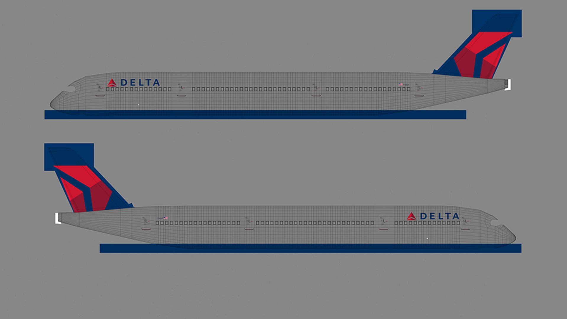 Airbus A350-900 Delta Airlines Model - TurboSquid 1428590