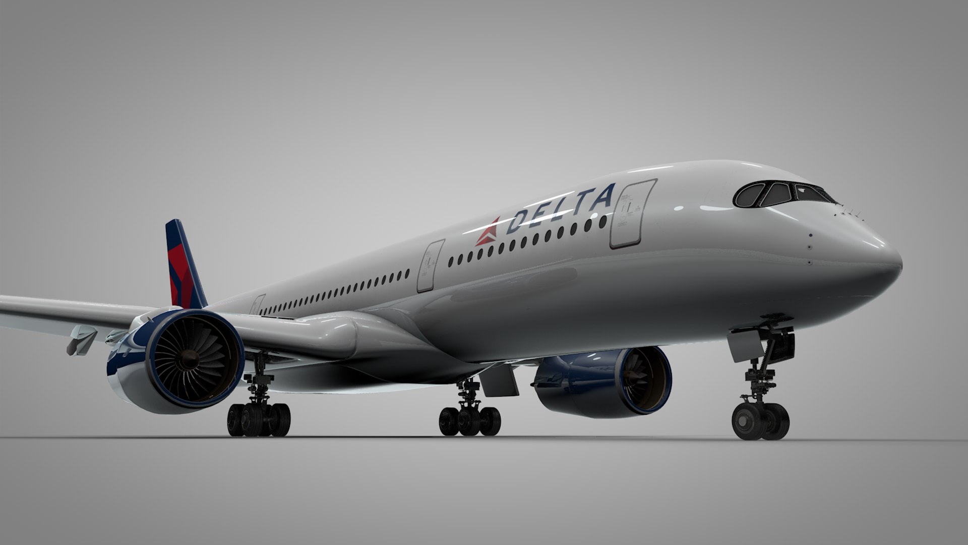 Airbus A350-900 Delta Airlines Model - TurboSquid 1428590