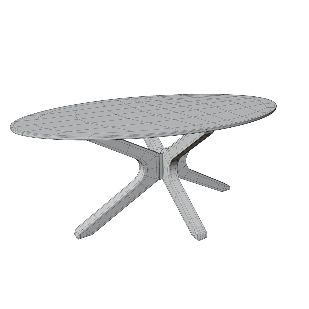 Crossway Center Table 3D Model - TurboSquid 2206458