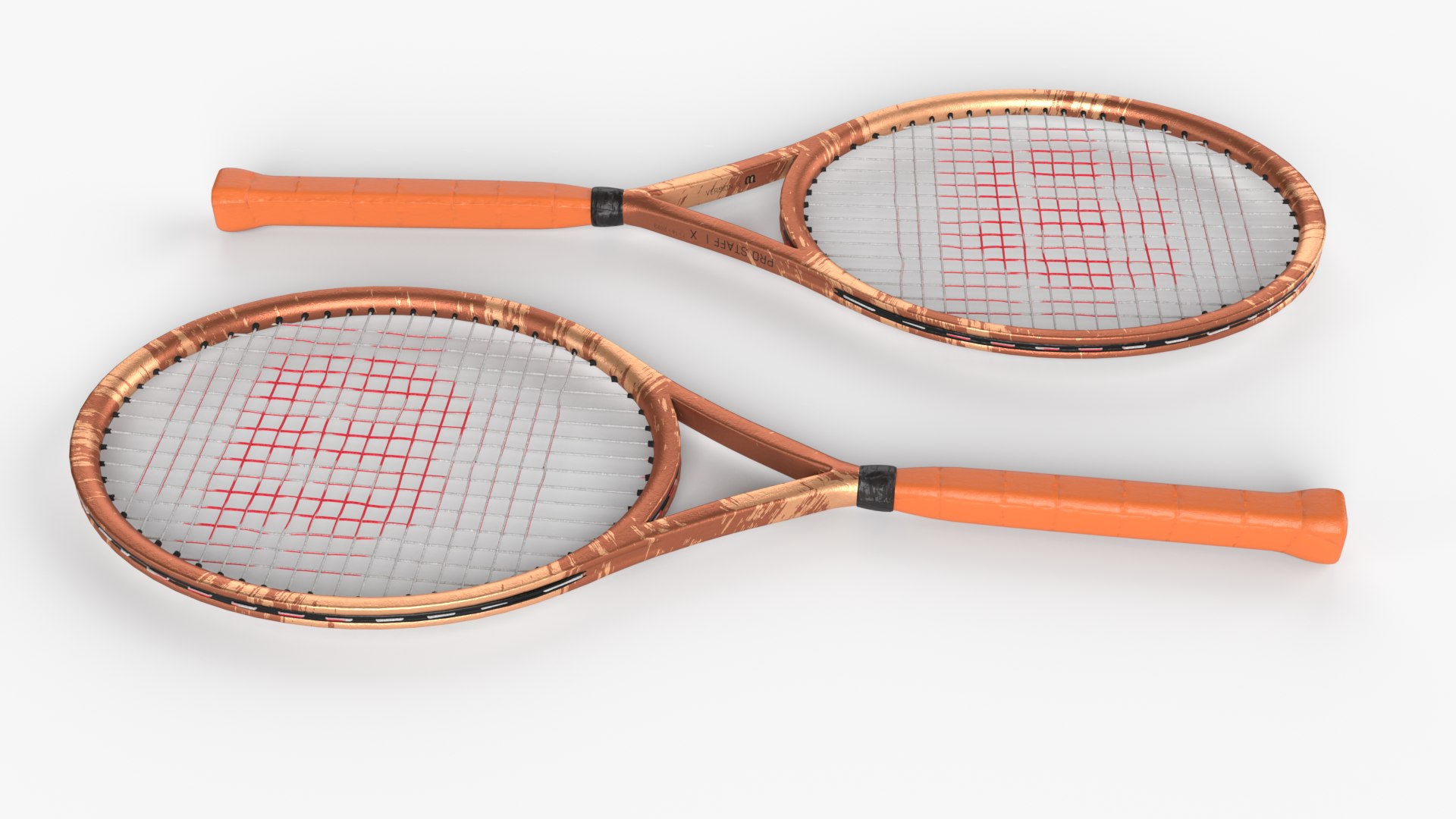 3D Collection Of Tennis Rackets And Balls Model - TurboSquid 2096749