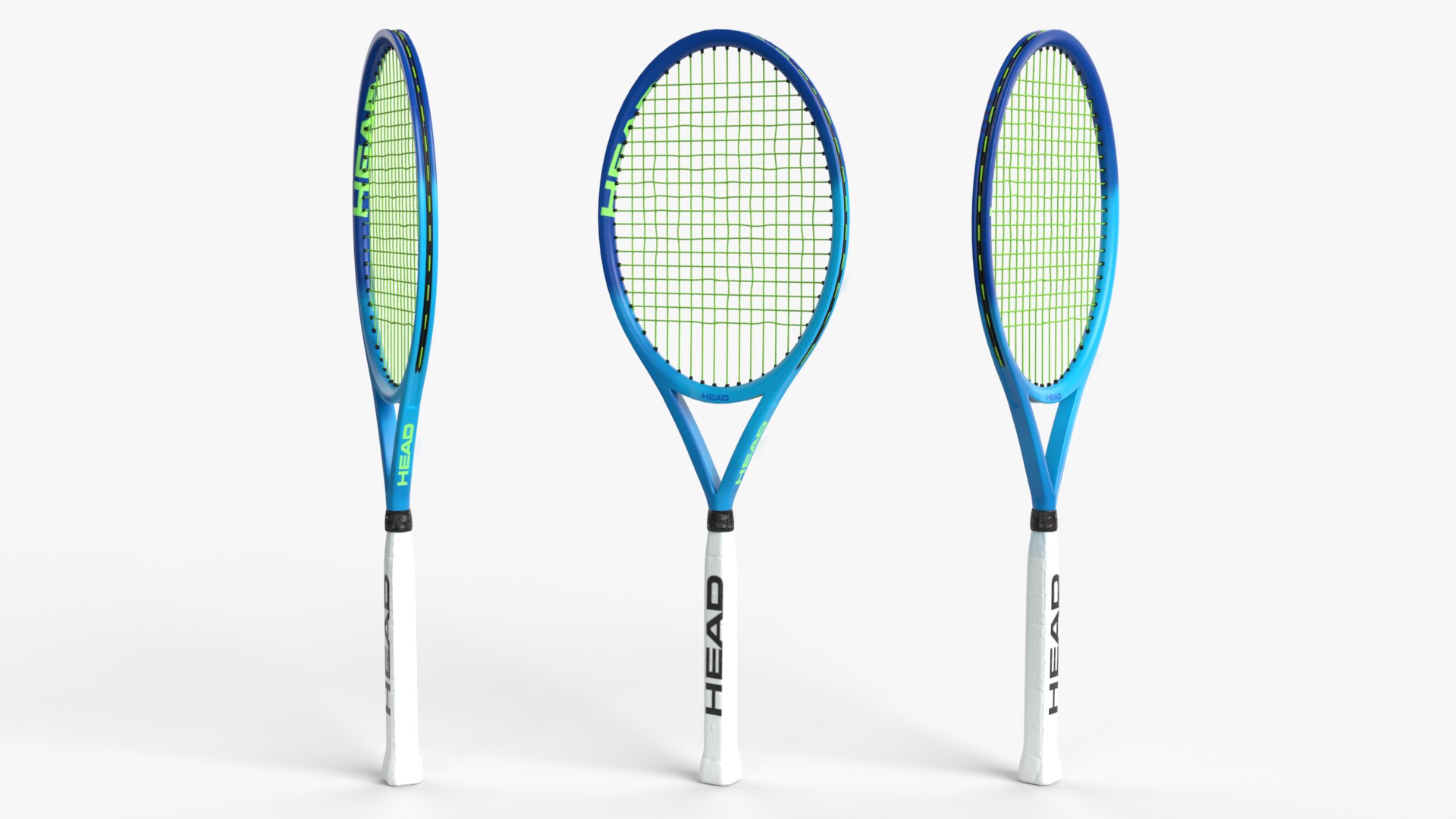 3D Collection Of Tennis Rackets And Balls Model - TurboSquid 2096749