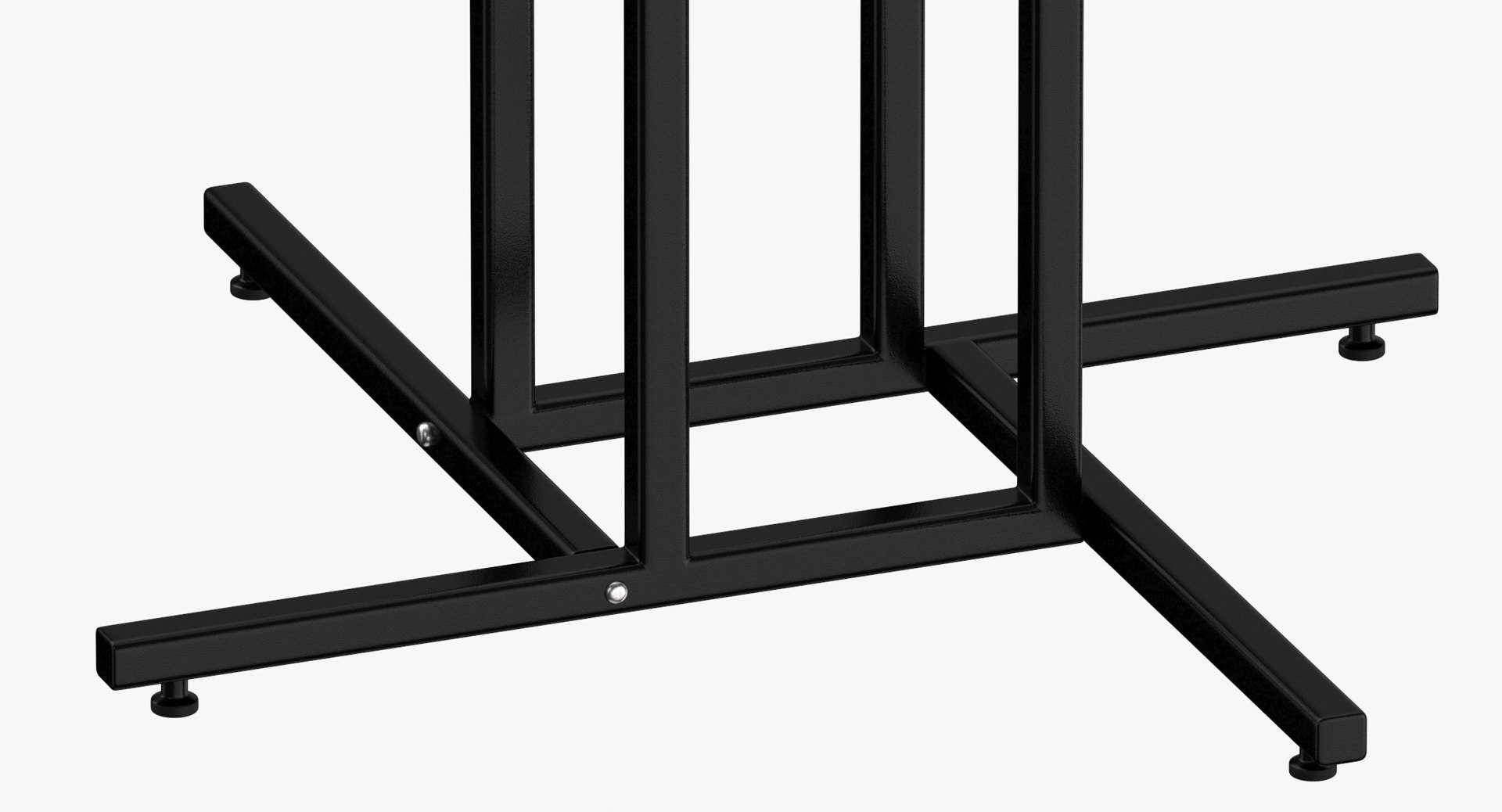 3D Clothing 4 Way Rack 01 Metal Black and White - TurboSquid 1965914