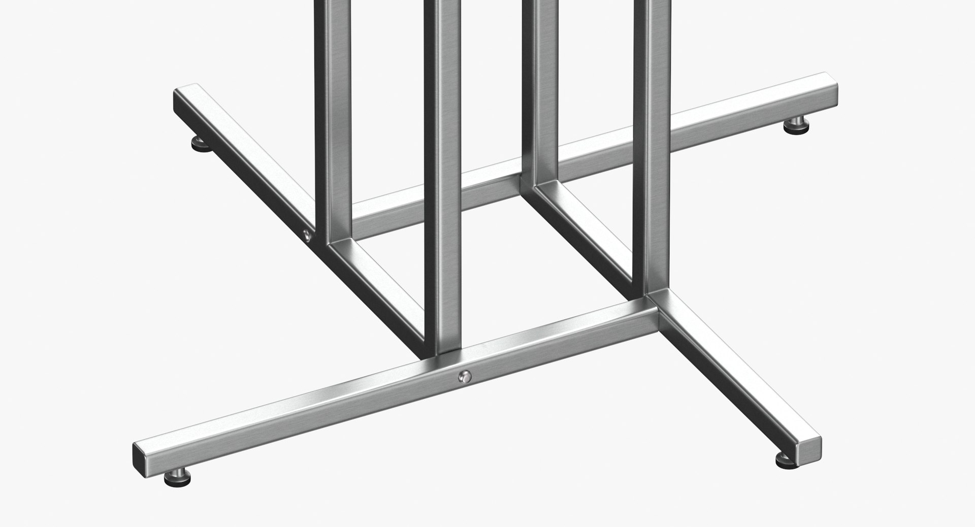 3D Clothing 4 Way Rack 01 Metal Black and White - TurboSquid 1965914