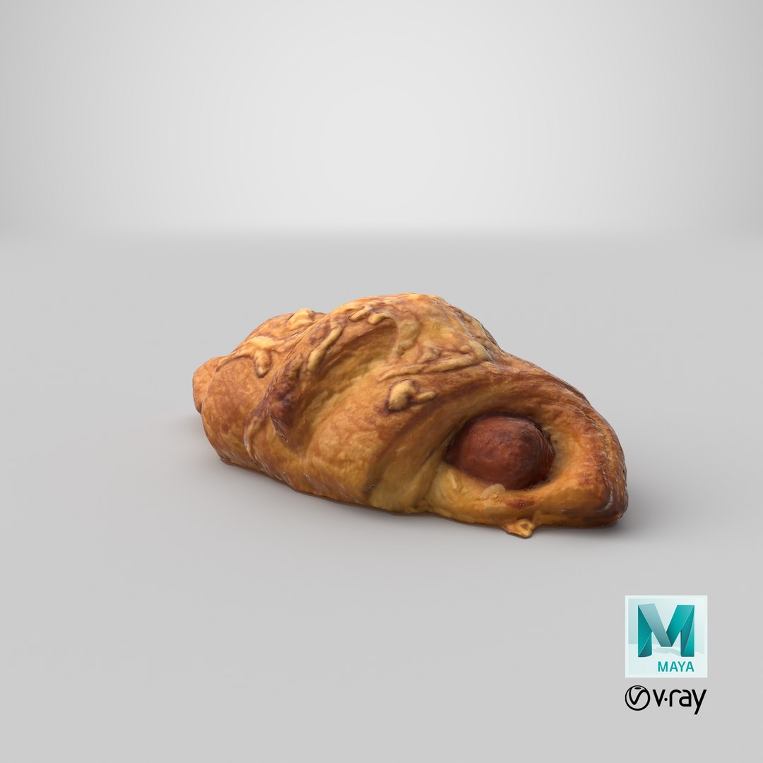 Sausage Croissant 3D - TurboSquid 1719472
