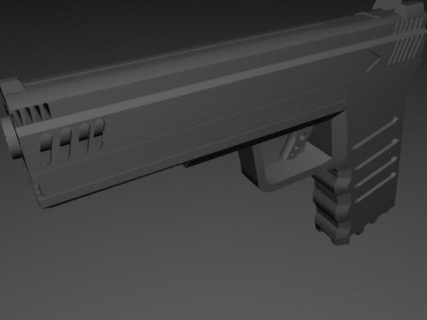 3d model pistol