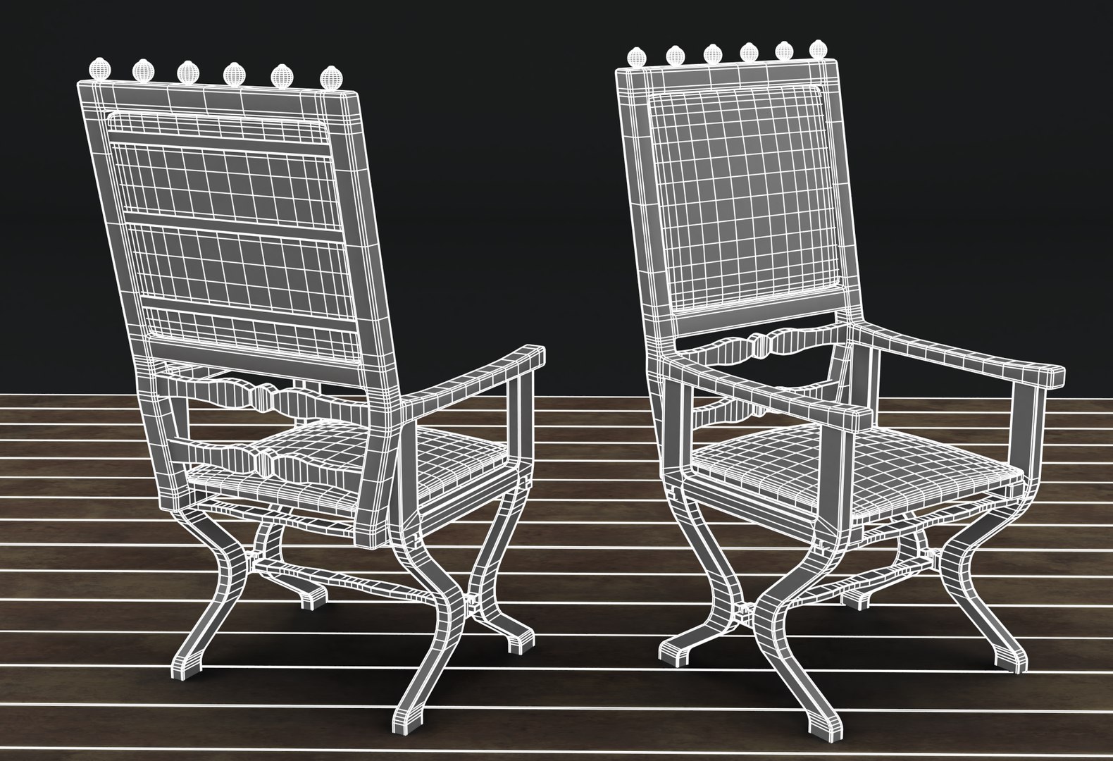 Medieval Reading Table Chair 3D Model - TurboSquid 1684221