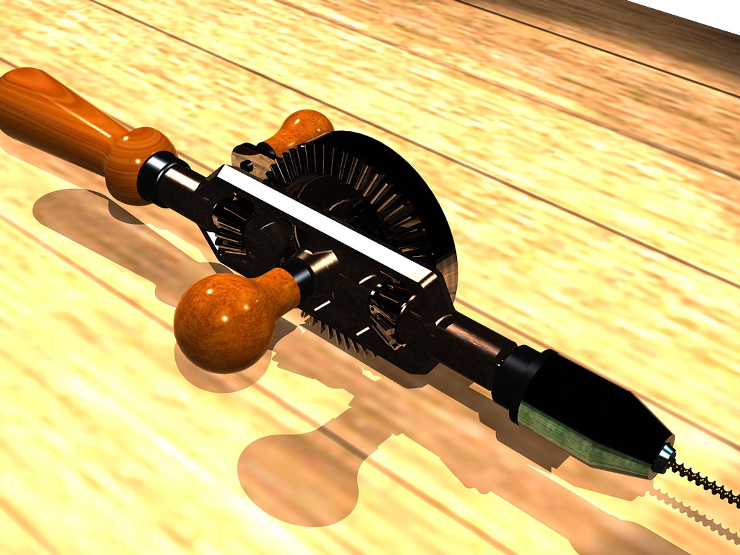 hand-drill 3d dxf