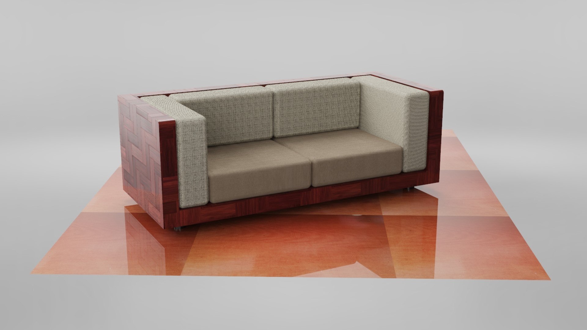 3D Couch Sofa Model - TurboSquid 2100664