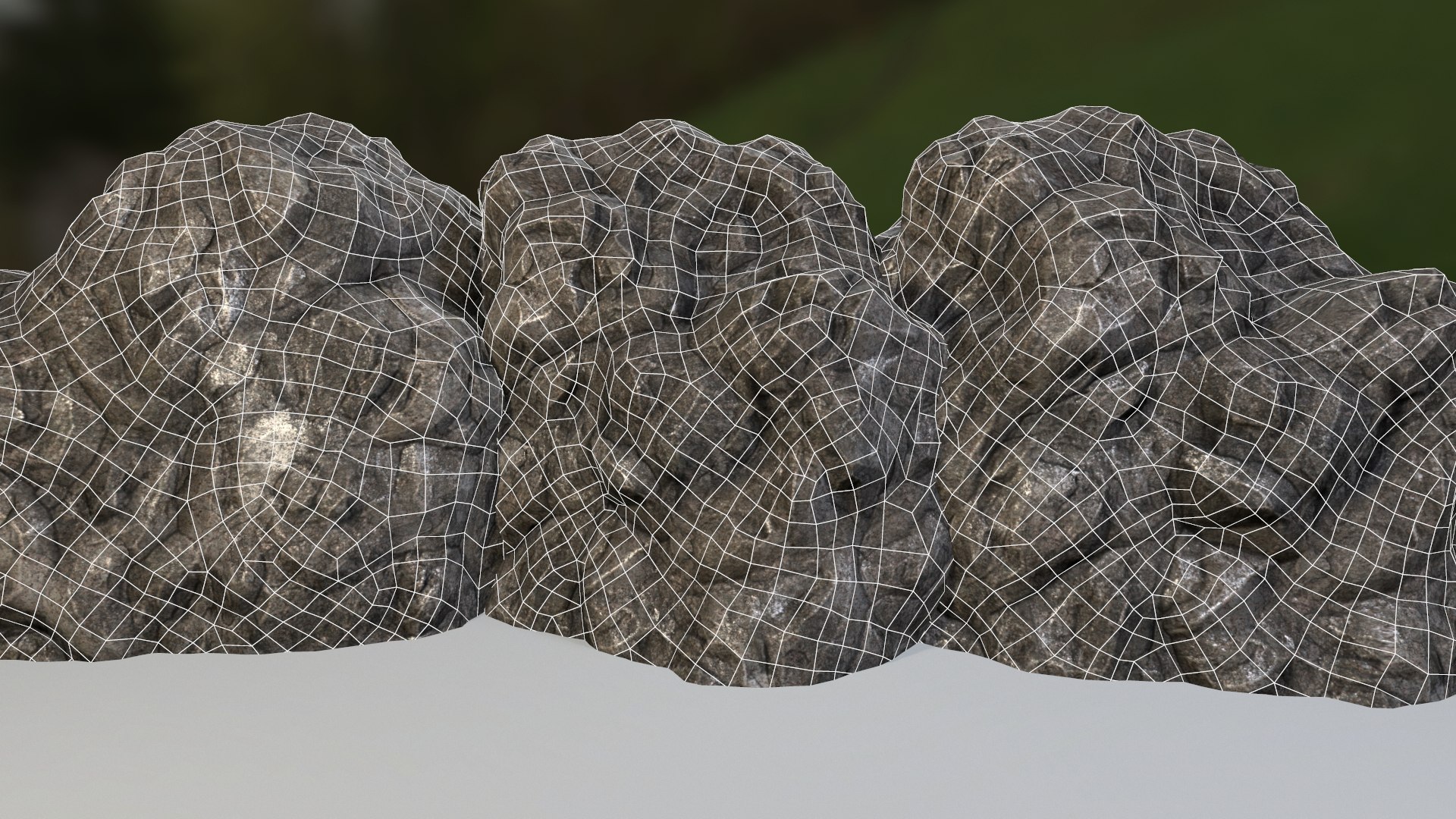 3d Ready Rock Formation Model