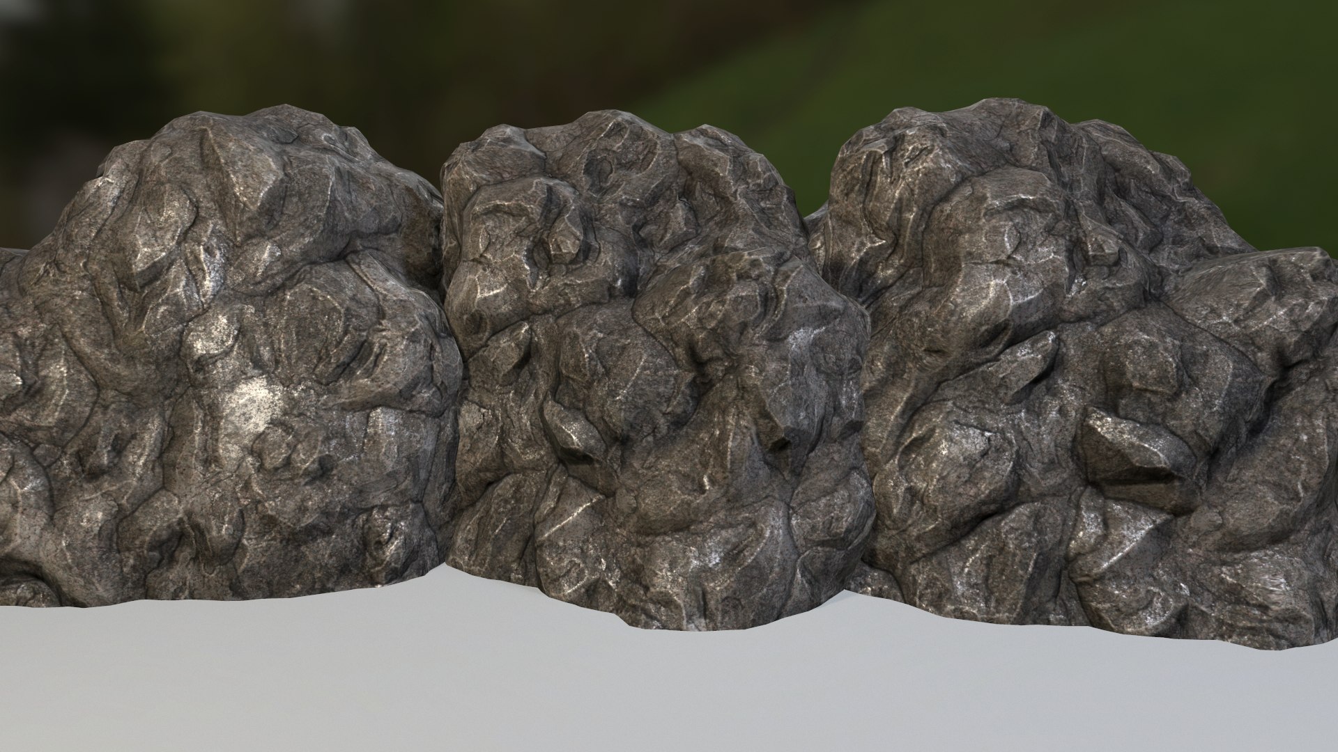 3d Ready Rock Formation Model