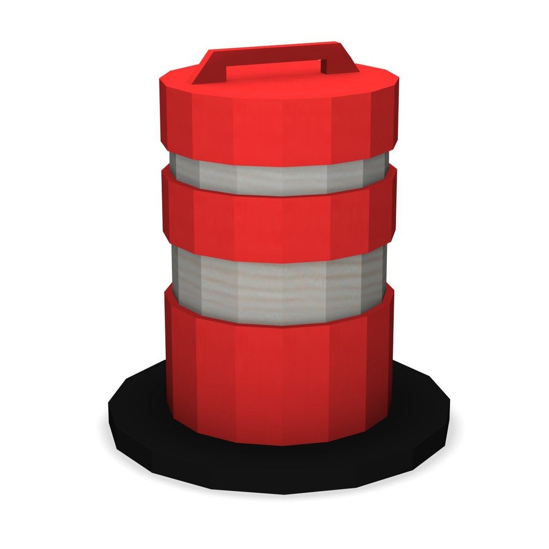 3d traffic barriers model