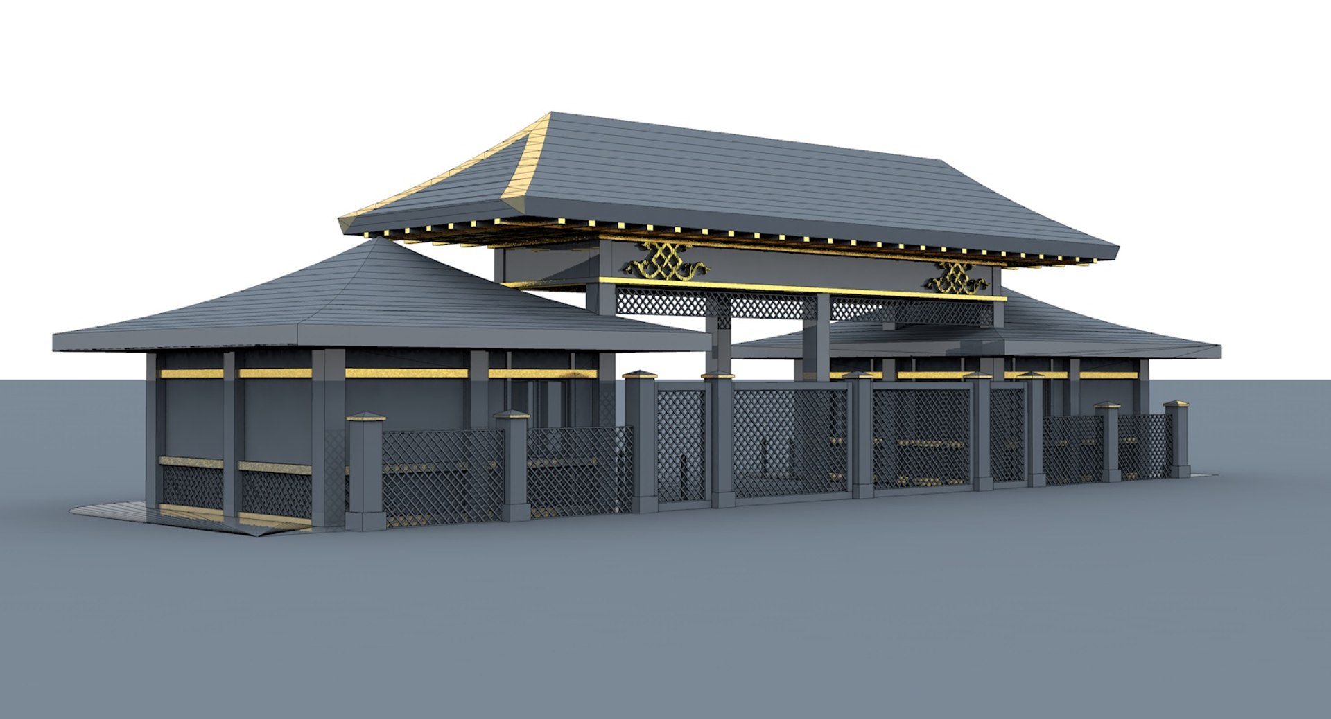 Mongolian Gates 3D Model - TurboSquid 1253841