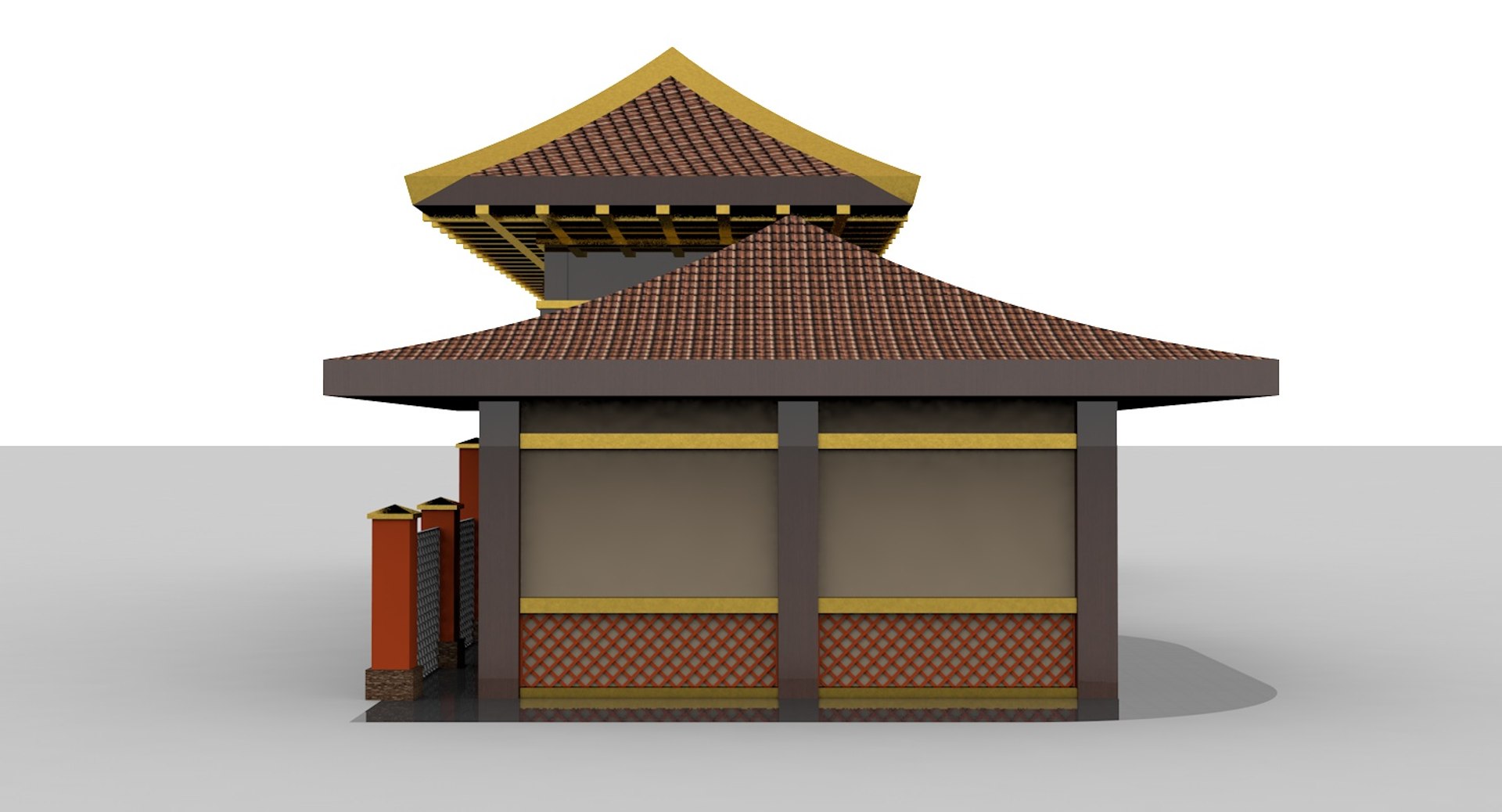 Mongolian Gates 3D Model - TurboSquid 1253841