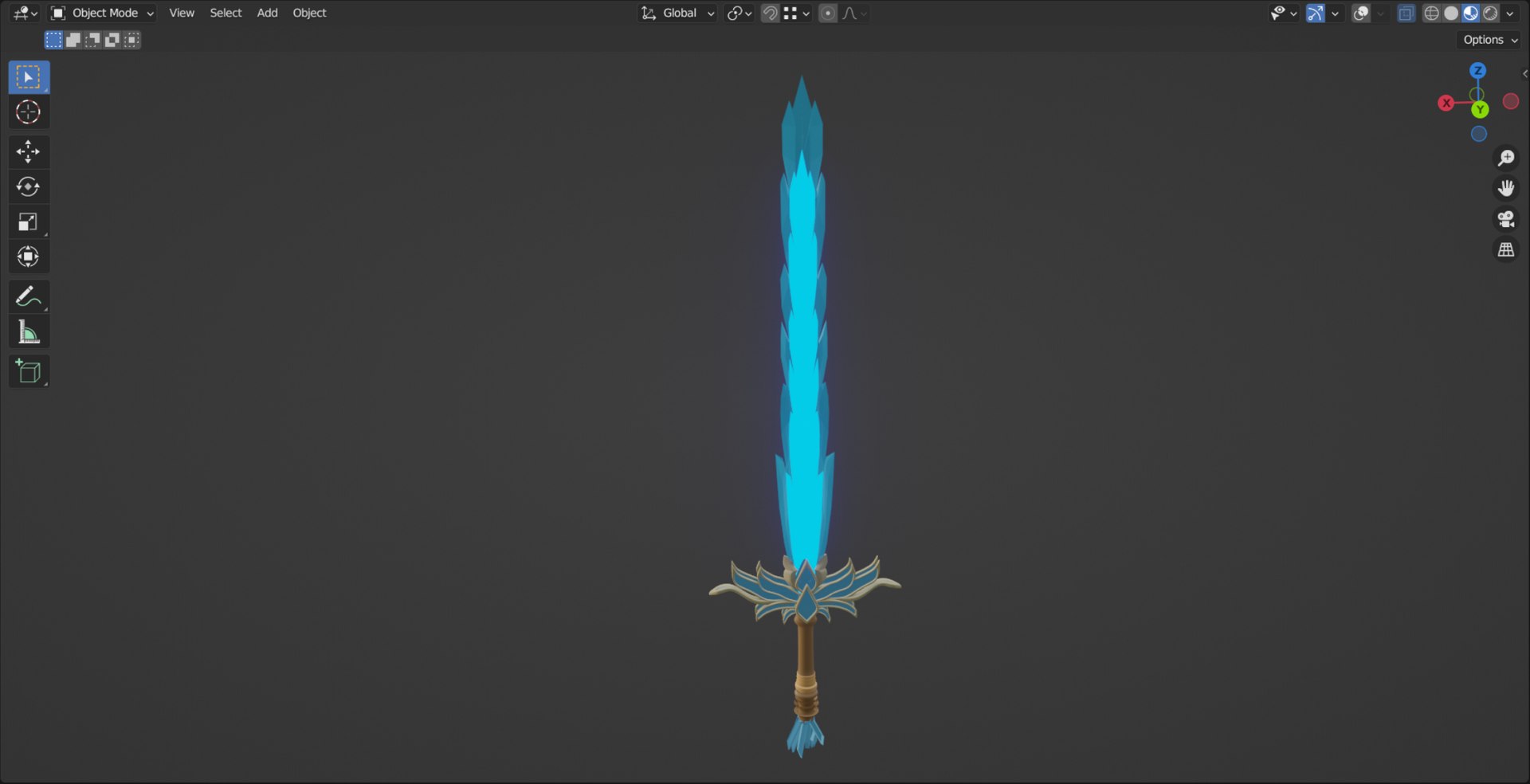 Ice Sword 3D Model - TurboSquid 2130664