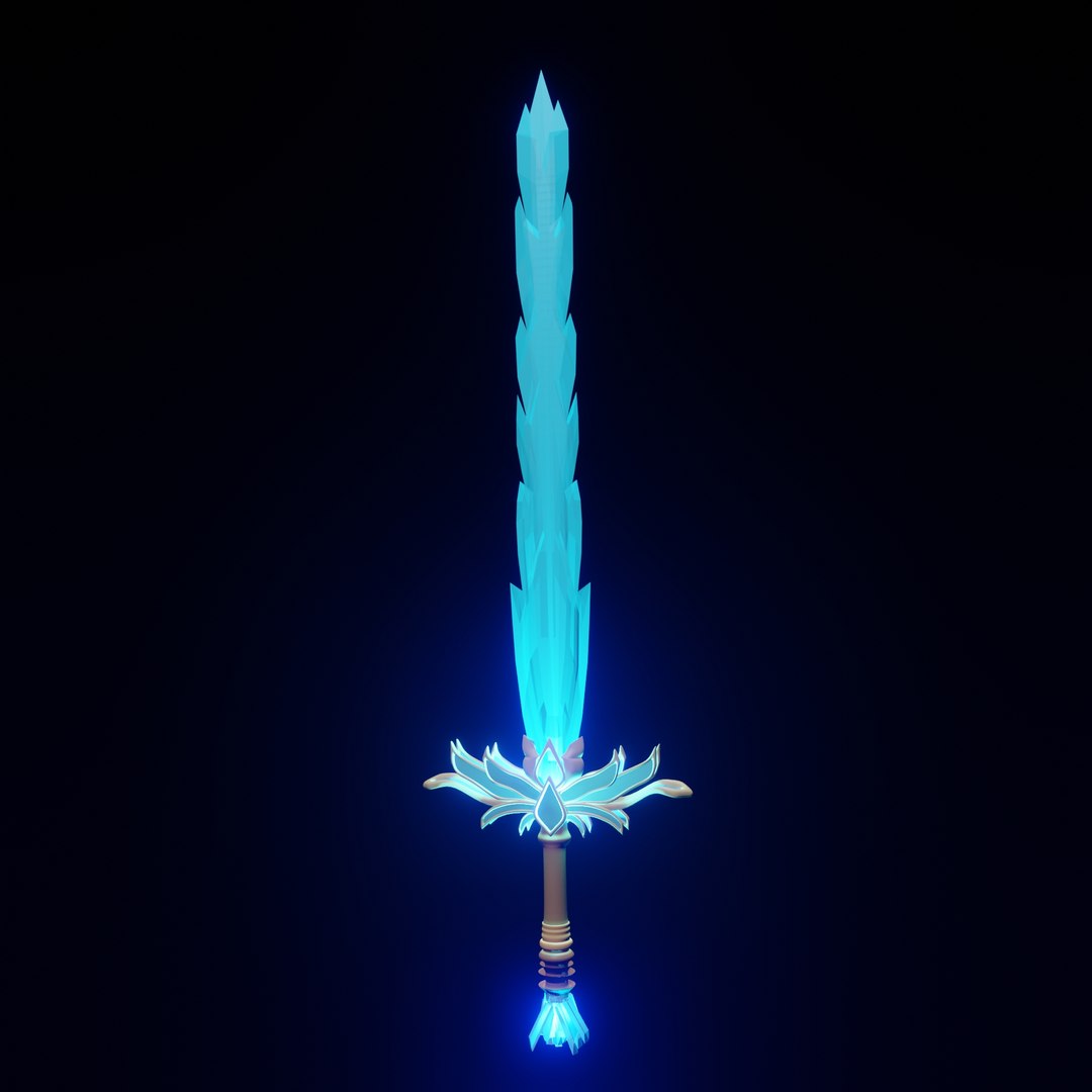 Ice Sword 3D Model - TurboSquid 2130664
