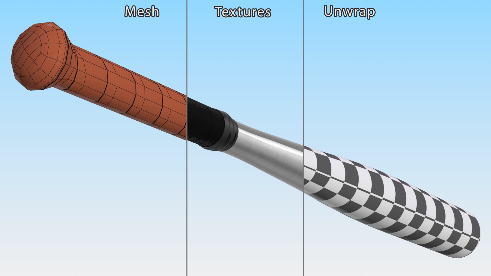 3D Baseball Bat Steel - TurboSquid 2132249