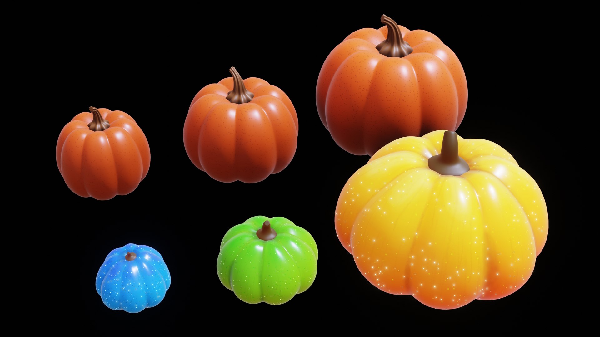3D Model Stylized Fall Autumn Asset Pack - TurboSquid 2283088