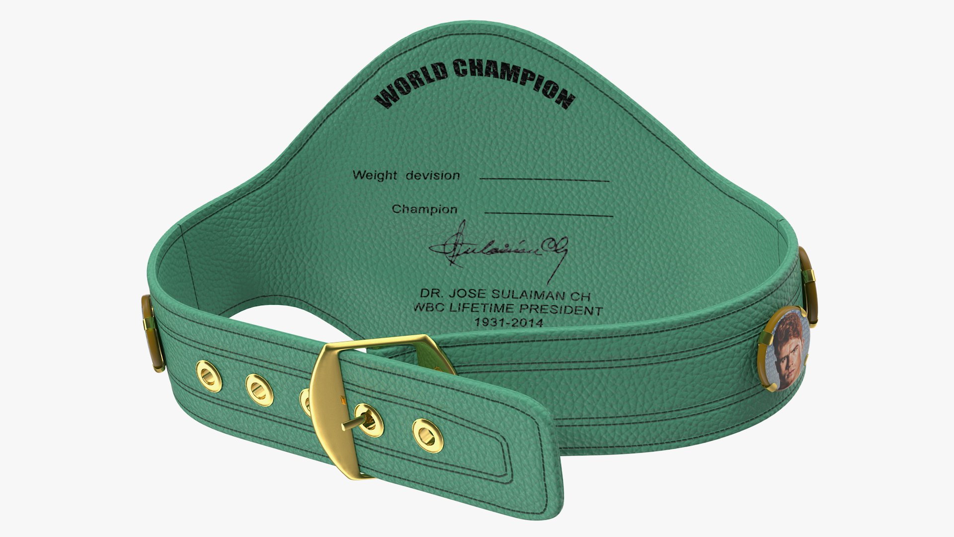 3D Model Wbc Champion Belt - TurboSquid 1472475