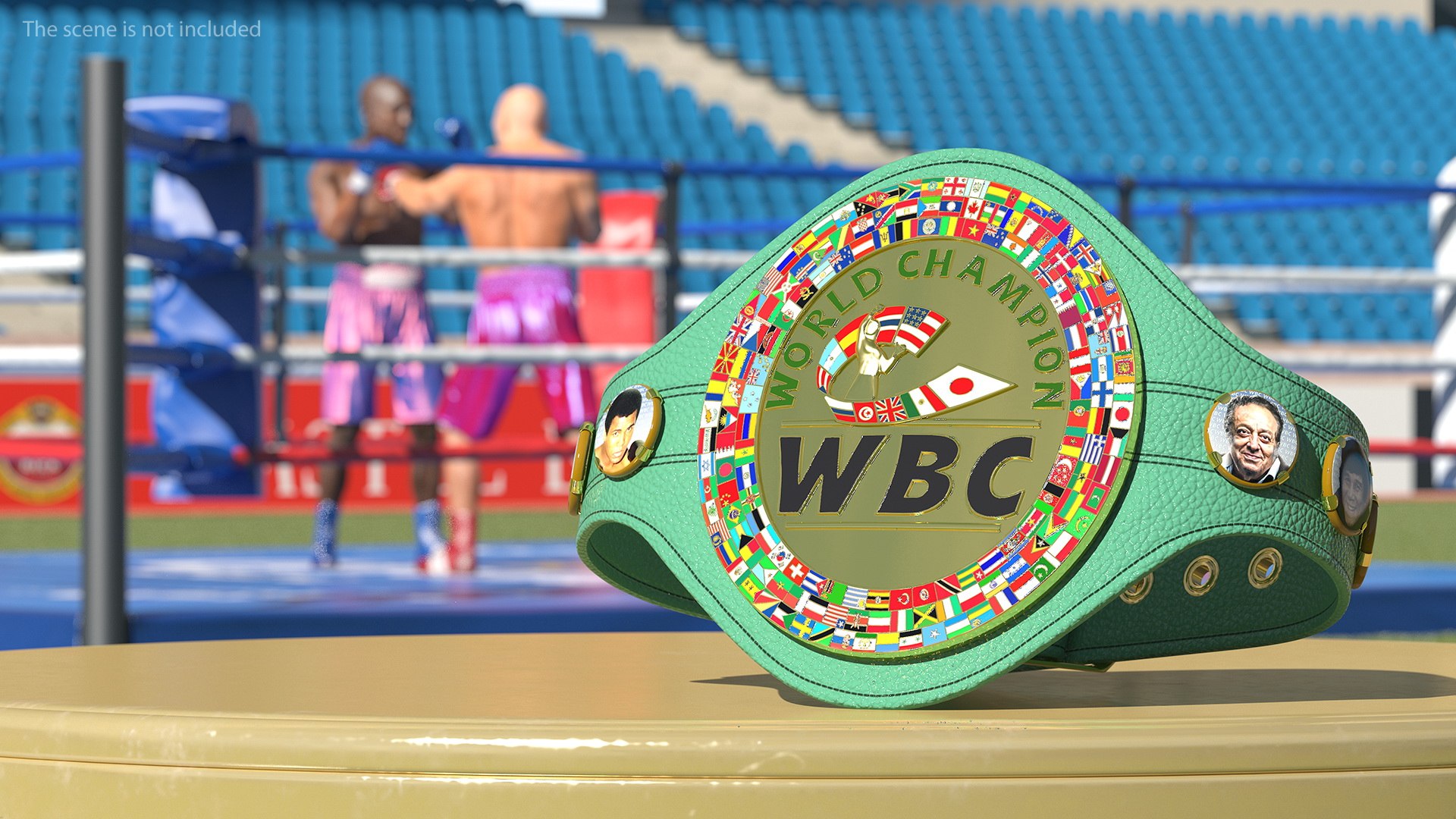 3D Model Wbc Champion Belt - TurboSquid 1472475