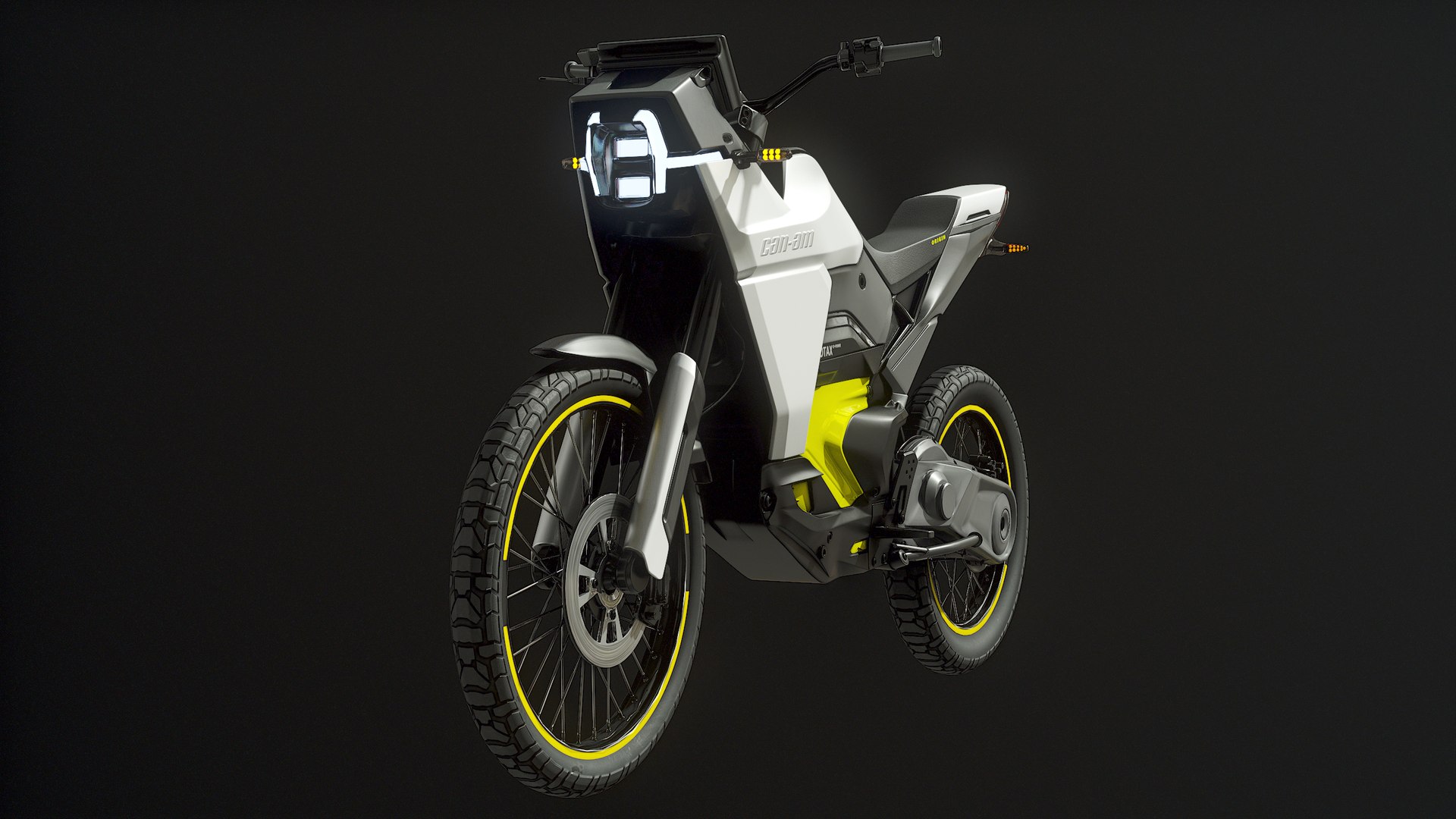3D Electric Motorcycle Can-Am Origin PBR model - TurboSquid 2146794