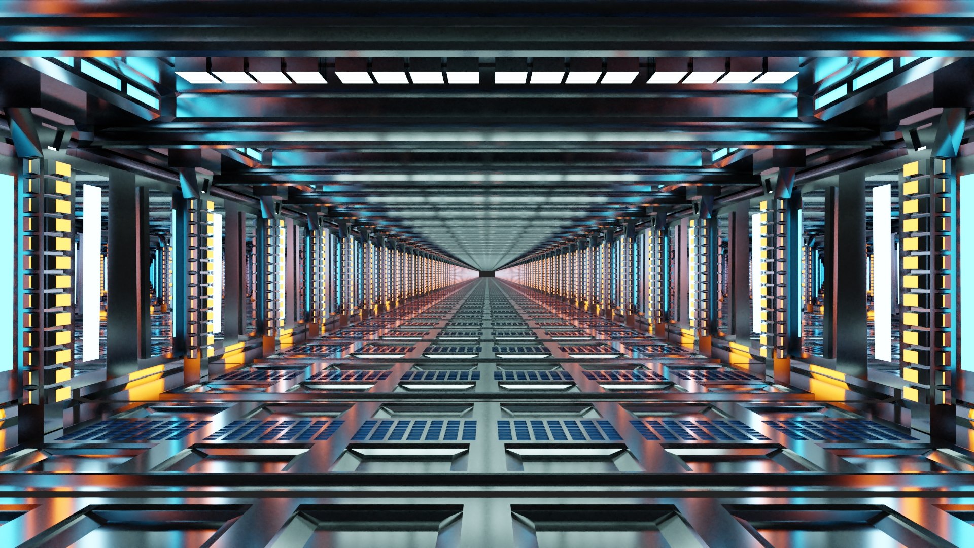 Science Fiction Tunnel 3D Model - TurboSquid 1644449